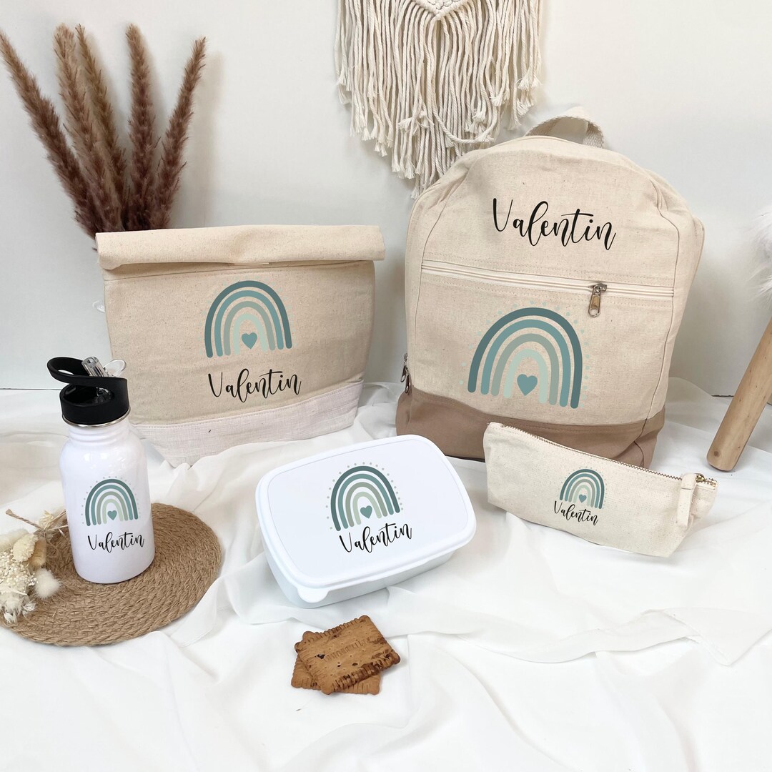 Fourniture de rentrée personnalisé enfant, sac d'école prénom enfant ...