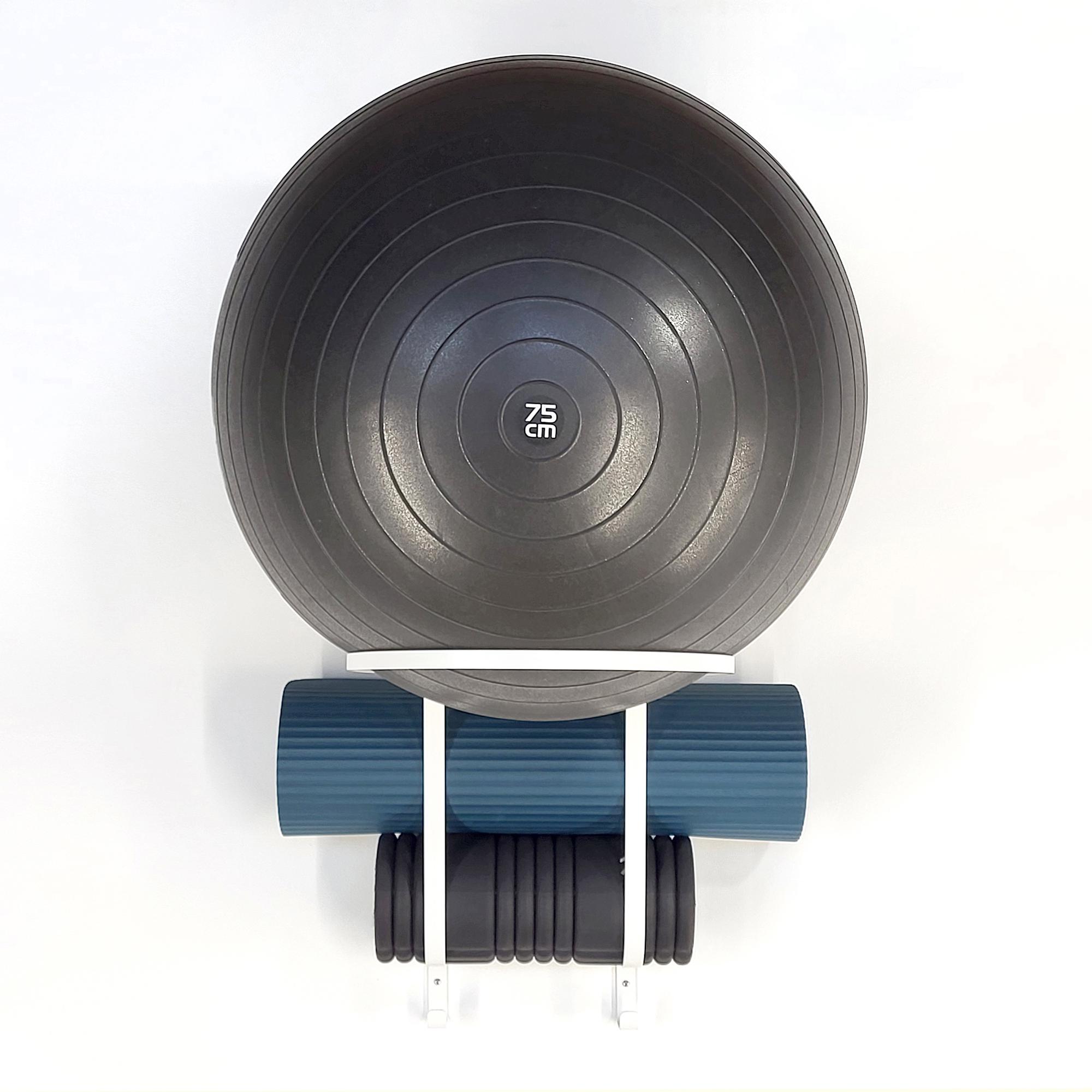 Yoga Ball Yoga Mat Holder, 3in1 Rack, Exercise Ball & Mat Display, Home ...