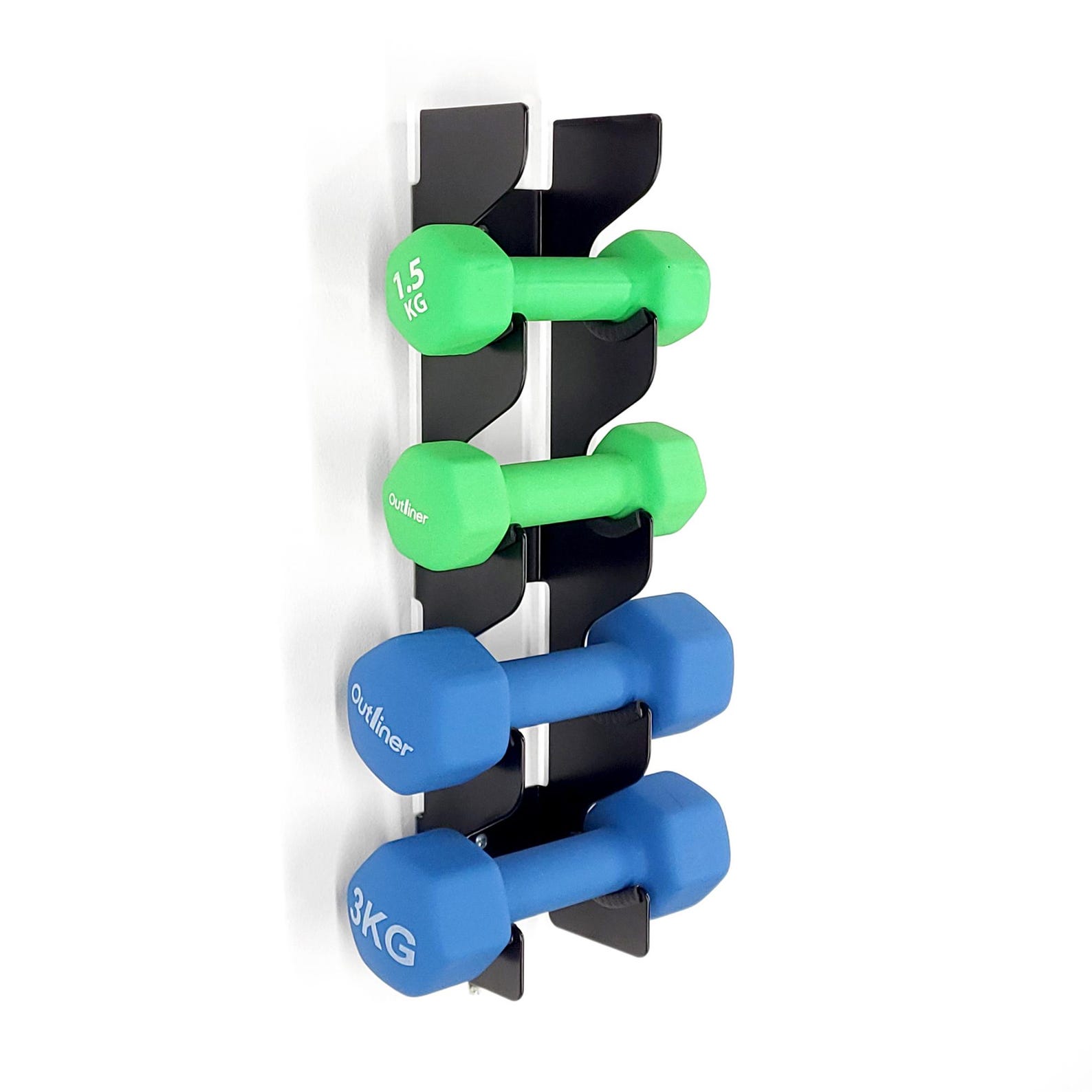 Wall-mounted Dumbbell Storage Rack. Store Your Dumbbells Conveniently ...