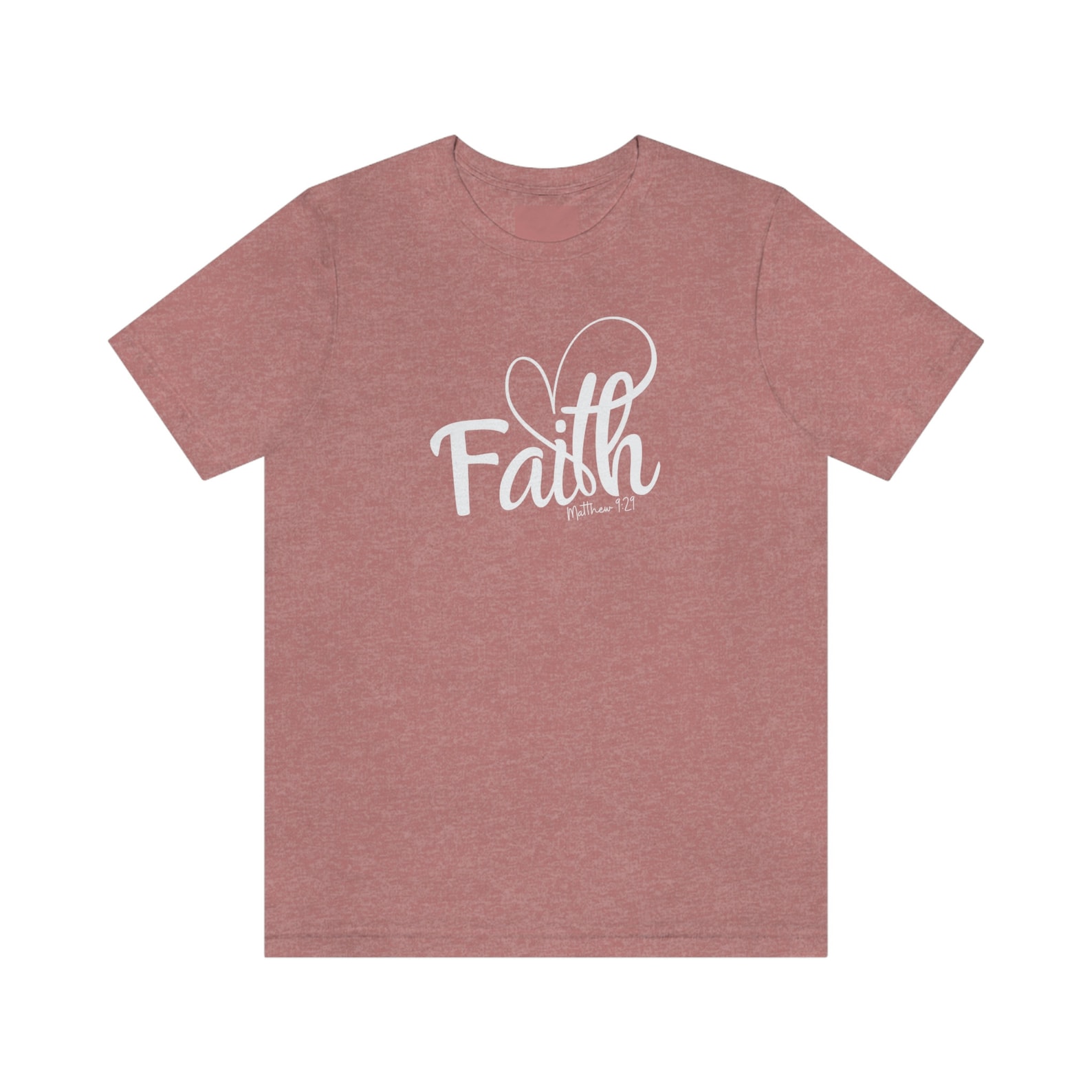 Womens Faith Shirt Heart and Cross Easter T-shirt Faith and Love Tee ...