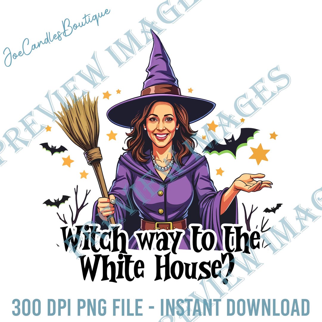 Witch Way to the White House Png, Witches for Kamala Png, Kamala ...