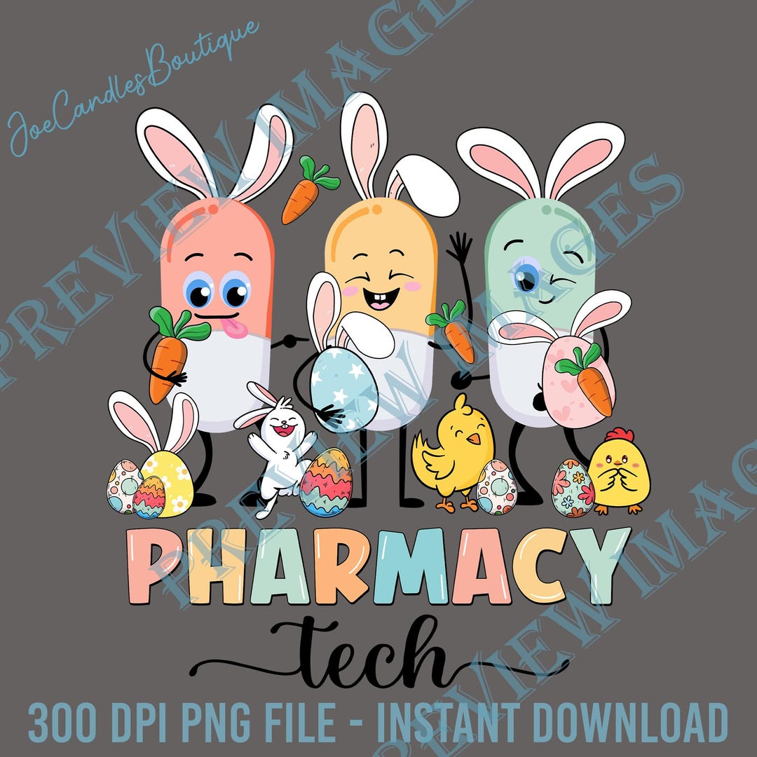 Pharmacy Tech Easter Png, Pharmacy Squad Png, Pharmacy Tech Png ...