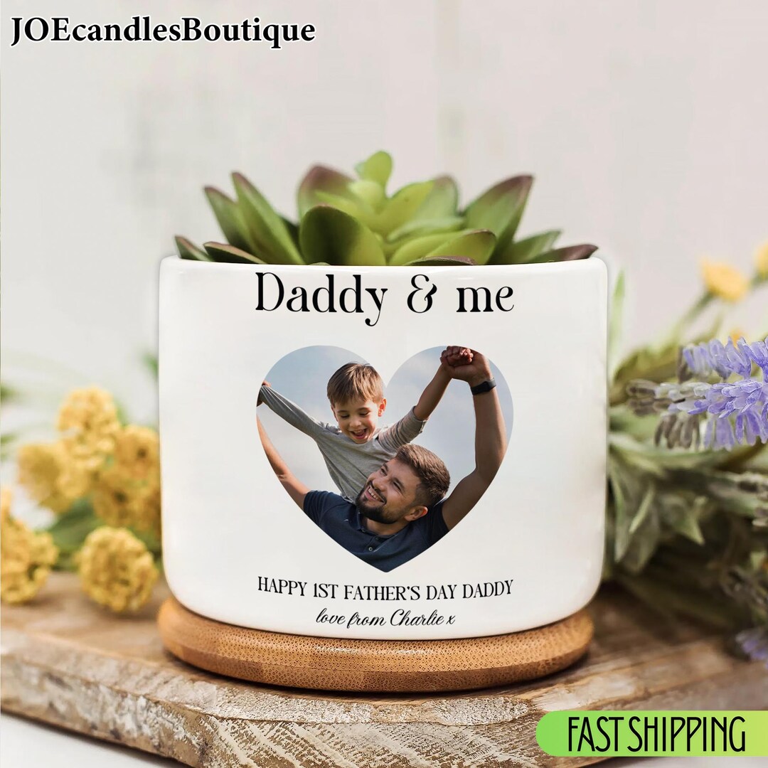 Personalized Fathers Day Pot, Custom Planter Gift for Dad, Fathers Day ...