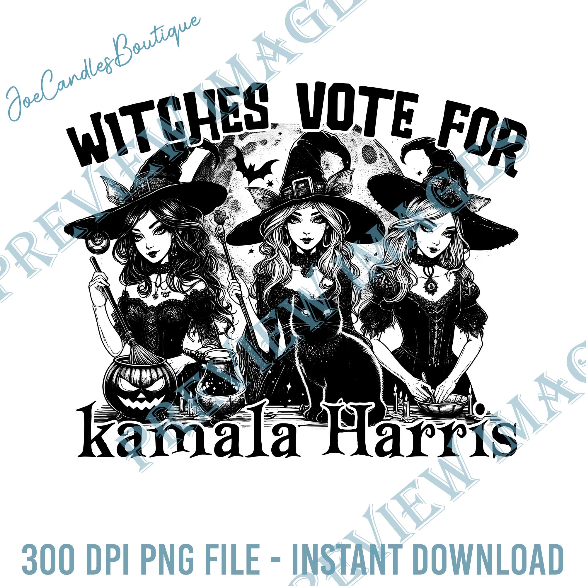 Witches Vote for Kamala Harris Png, Kamala Witch Png, Kamala Halloween ...
