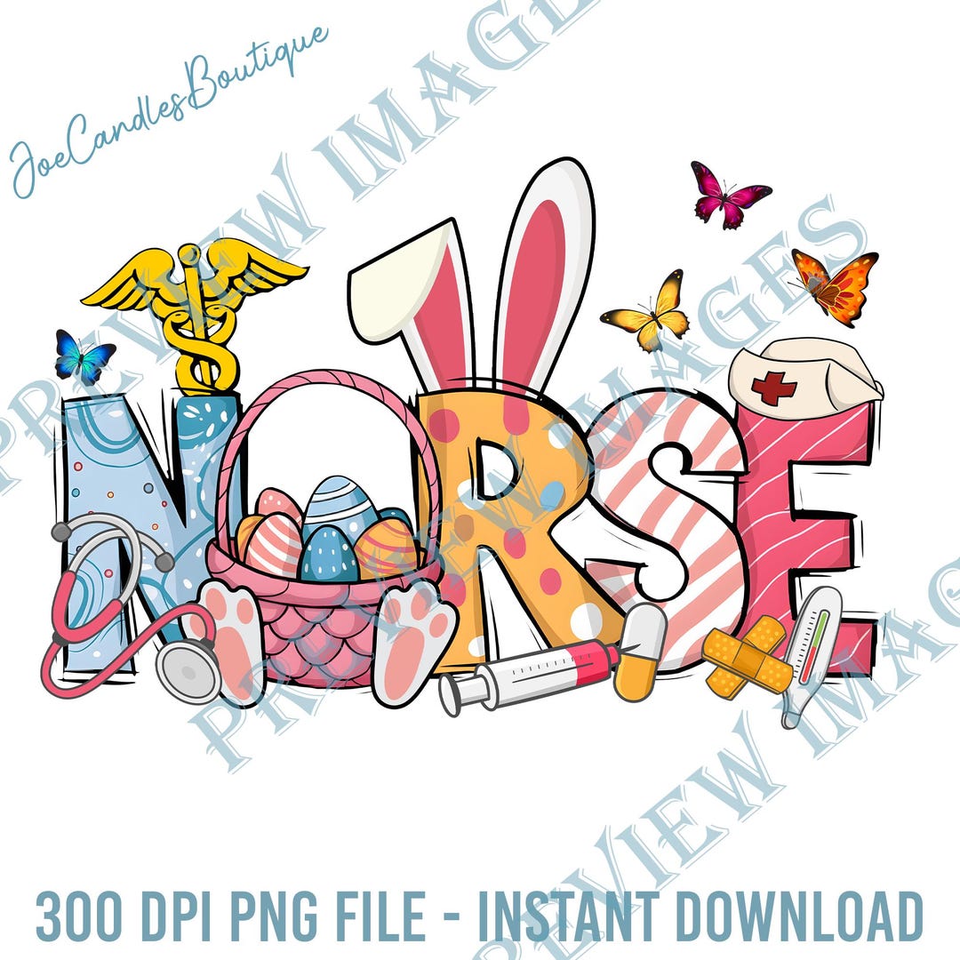Nurse Easter Day Png, Bunny Nurse Png, Medical Easter Png, Nursing Png ...