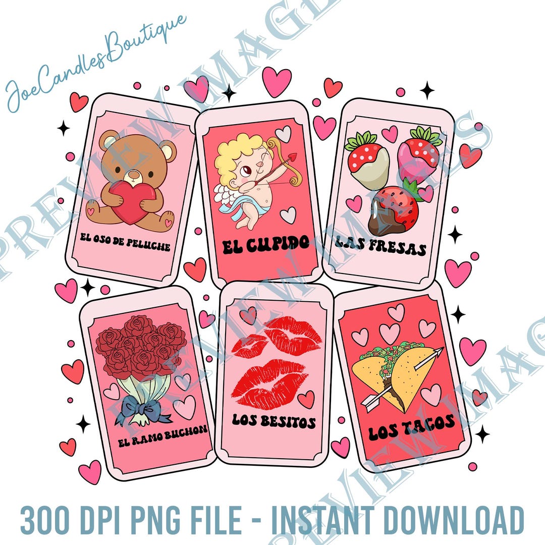 Mexican Valentine Tarot Card Png, El Cupido Png, Tacos Png, Los Besitos ...