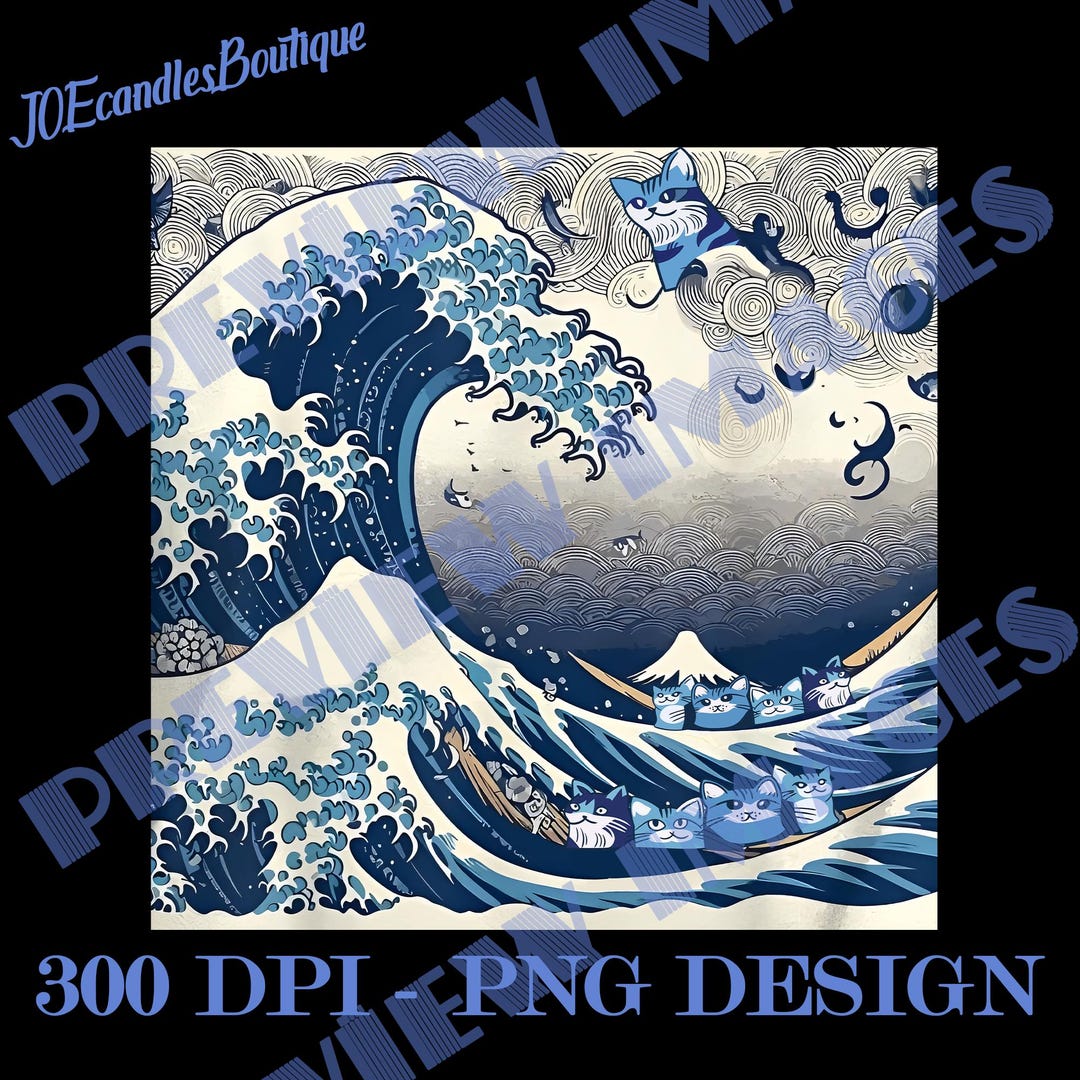 Blue Wave Cats for Kamala Png, Childless Cat Lady Png, Kamala Cat ...