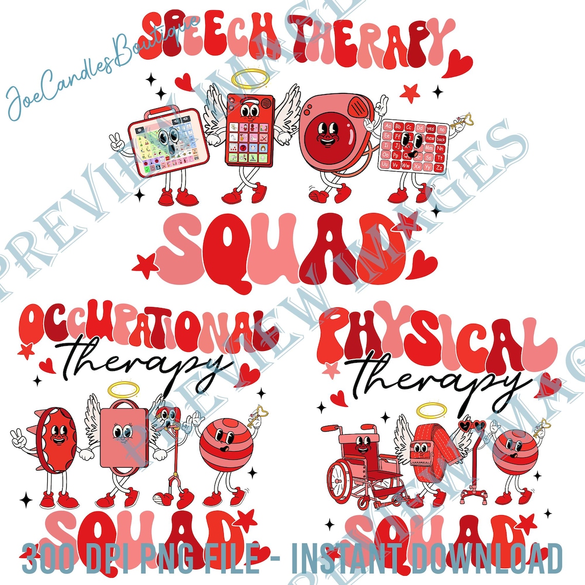 Therapy Squad Valentine Bundle Png, Valentine Therapist Png, Speech ...