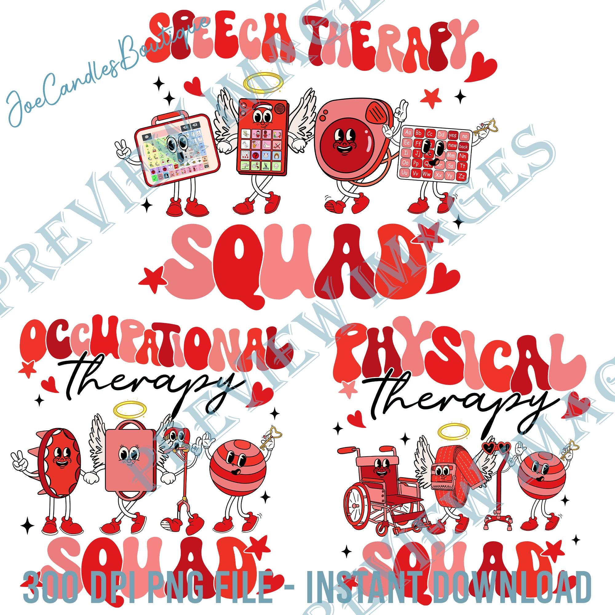 Therapy Squad Valentine Bundle Png, Valentine Therapist Png, Speech ...