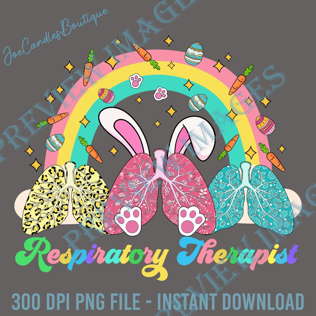 Respiratory Therapist Easter Png, RT Nurse Easter Png, Respiratory ...