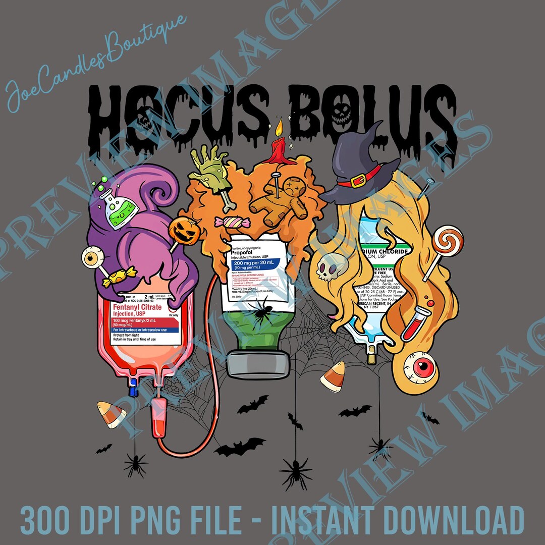 Hocus Bolus Nurse Halloween Png, Spooky Nurse Png, Halloween Nurse ...