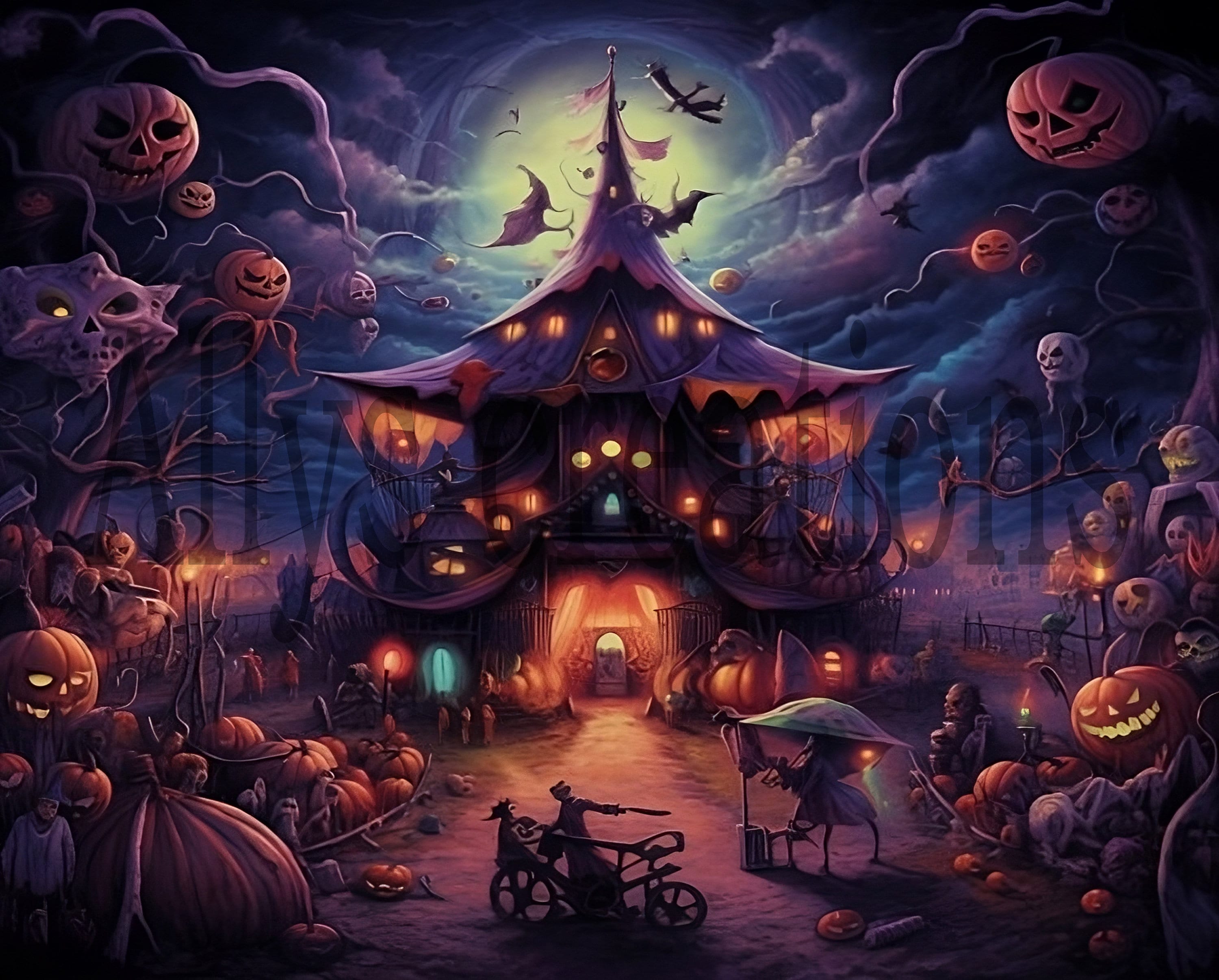 Haunted Circus/horror Themed Halloween Themed Bundle PNG ONLY*** READ ...