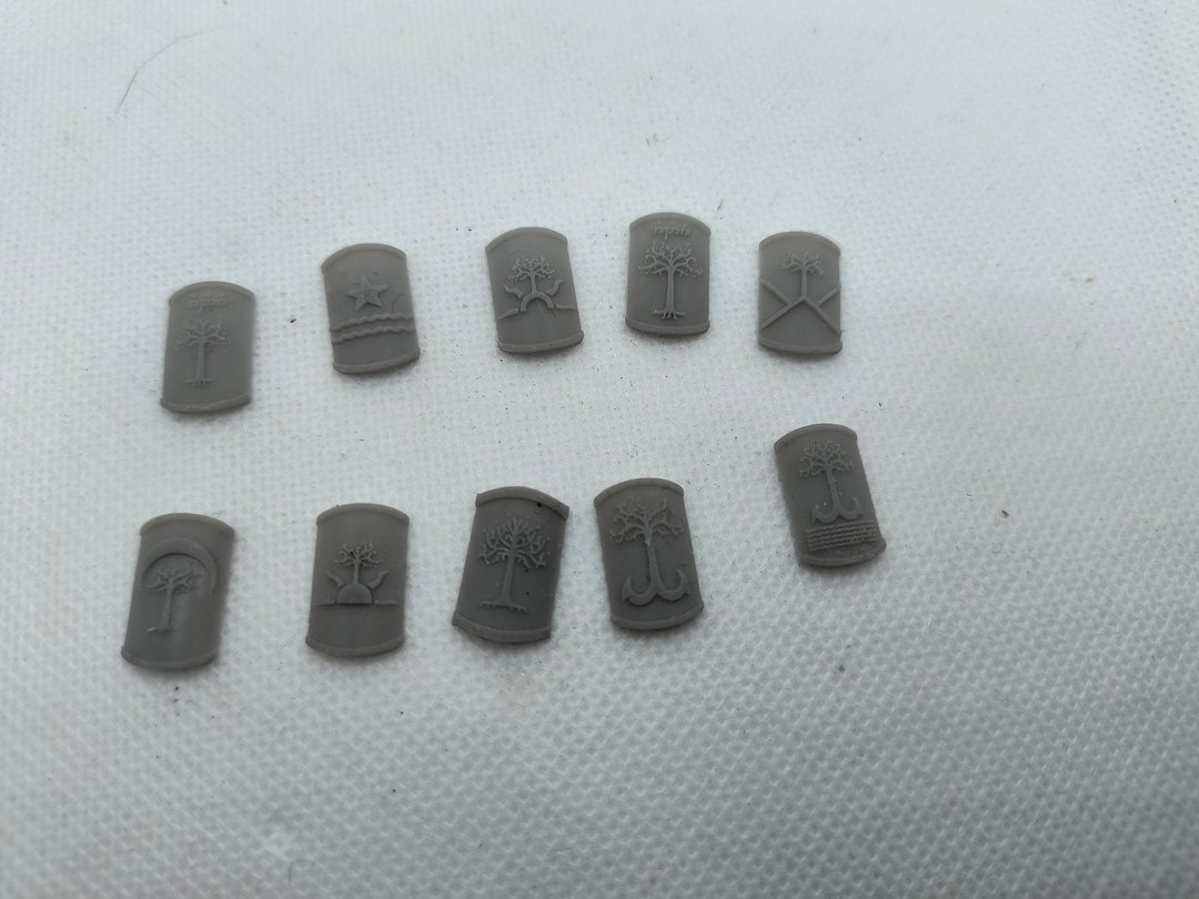 Minast Tirith Resin Shields 10 Pcs, Pattern 4 - Etsy