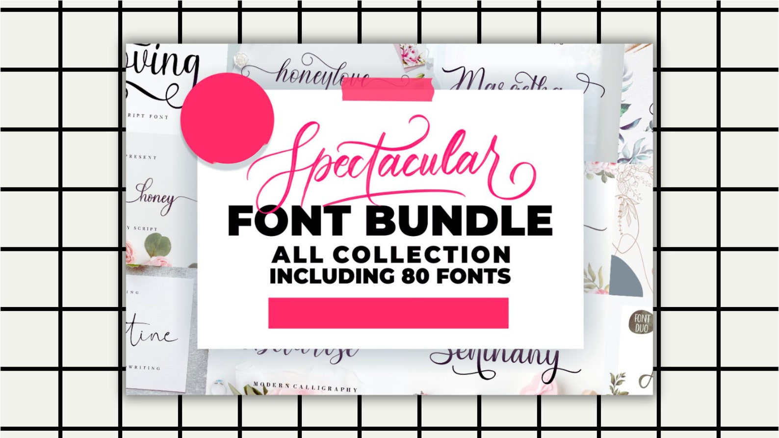 Spectacular Font Bundle, Brush Font, Handwritten Font, Wedding Font ...
