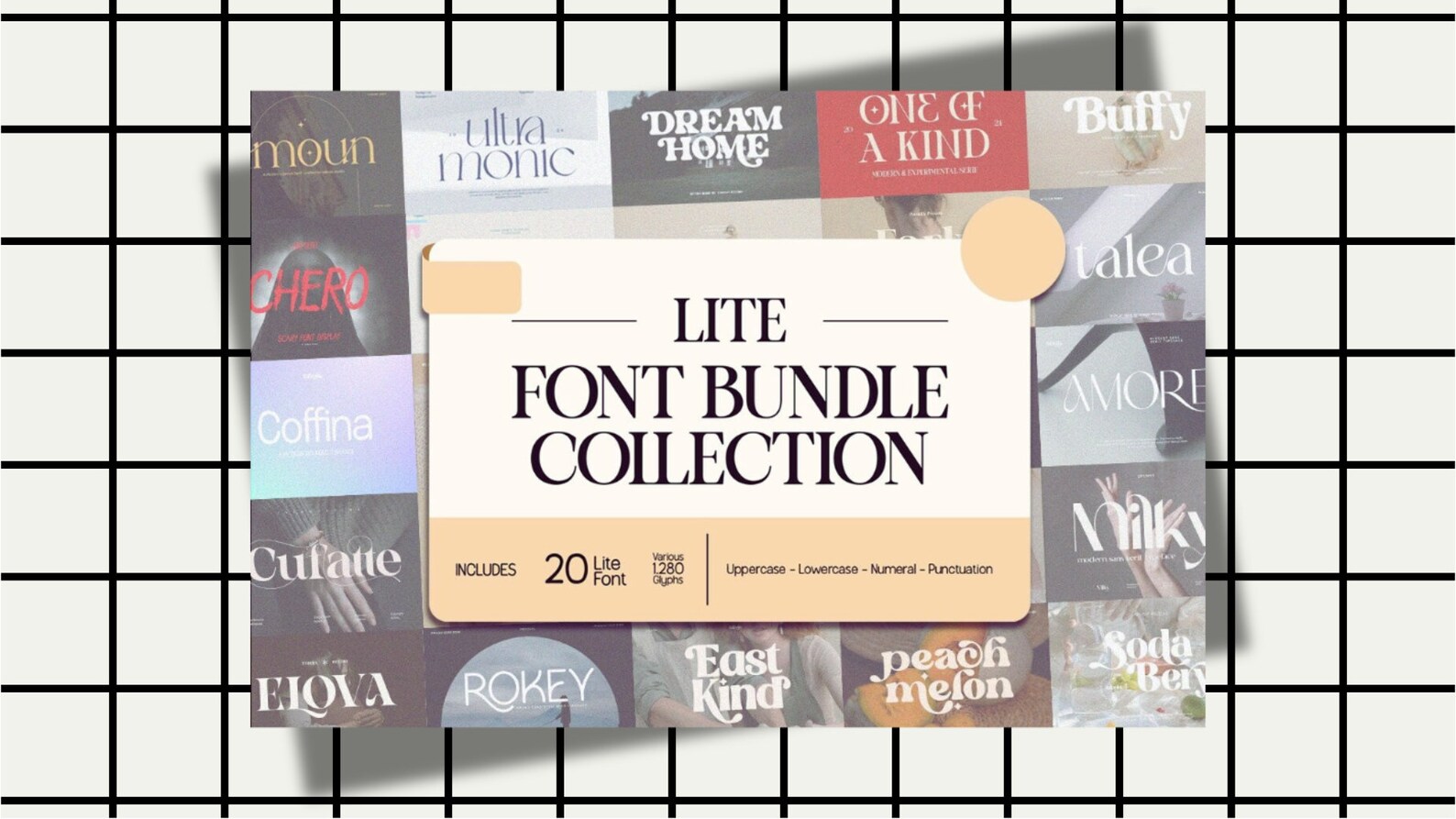 Lite Collection Font Bundle, Retro Font, Vintage Font, Brush Font ...