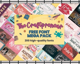 Script Font Collection Bundle Instant Digital Download procreate Prints ...