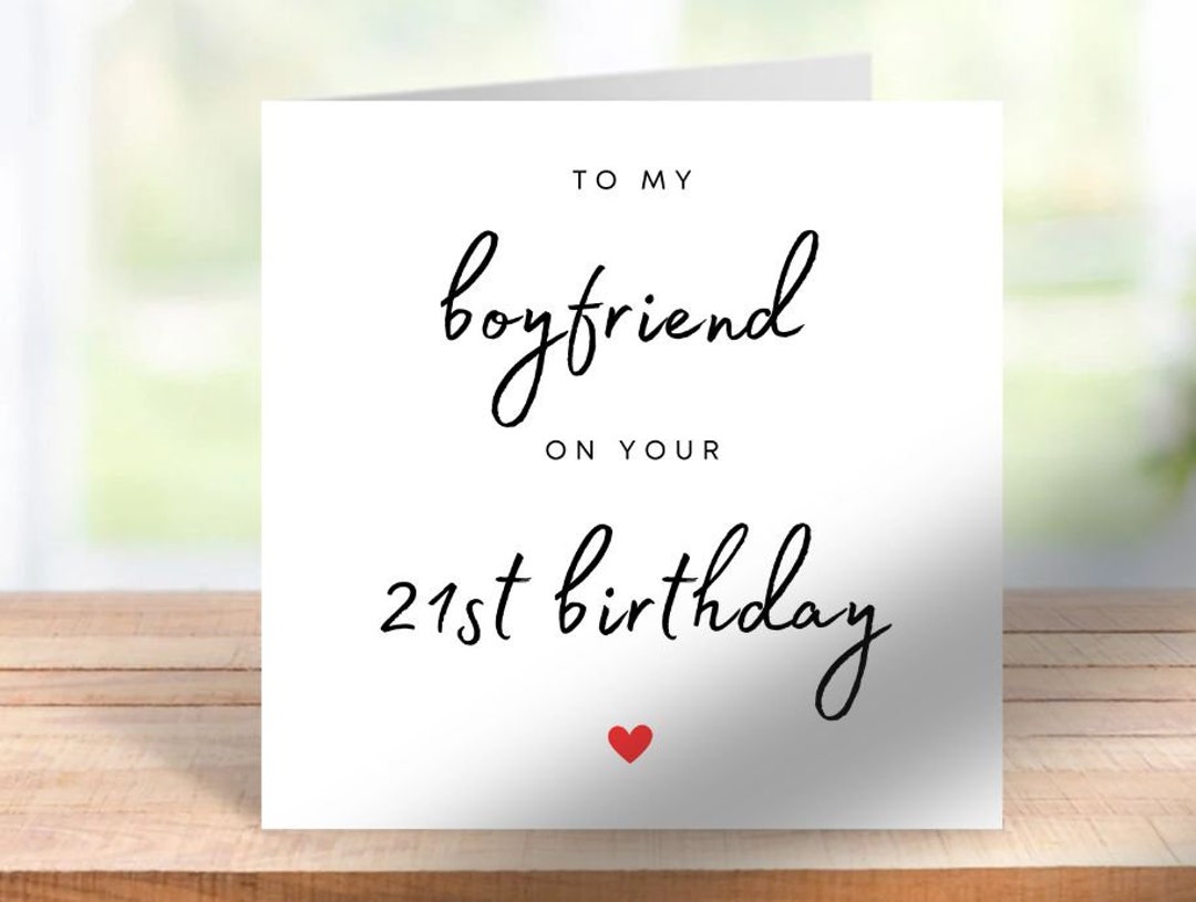 Boyfriend Birthday Card for My Boyfriend on Your Birthday - Etsy