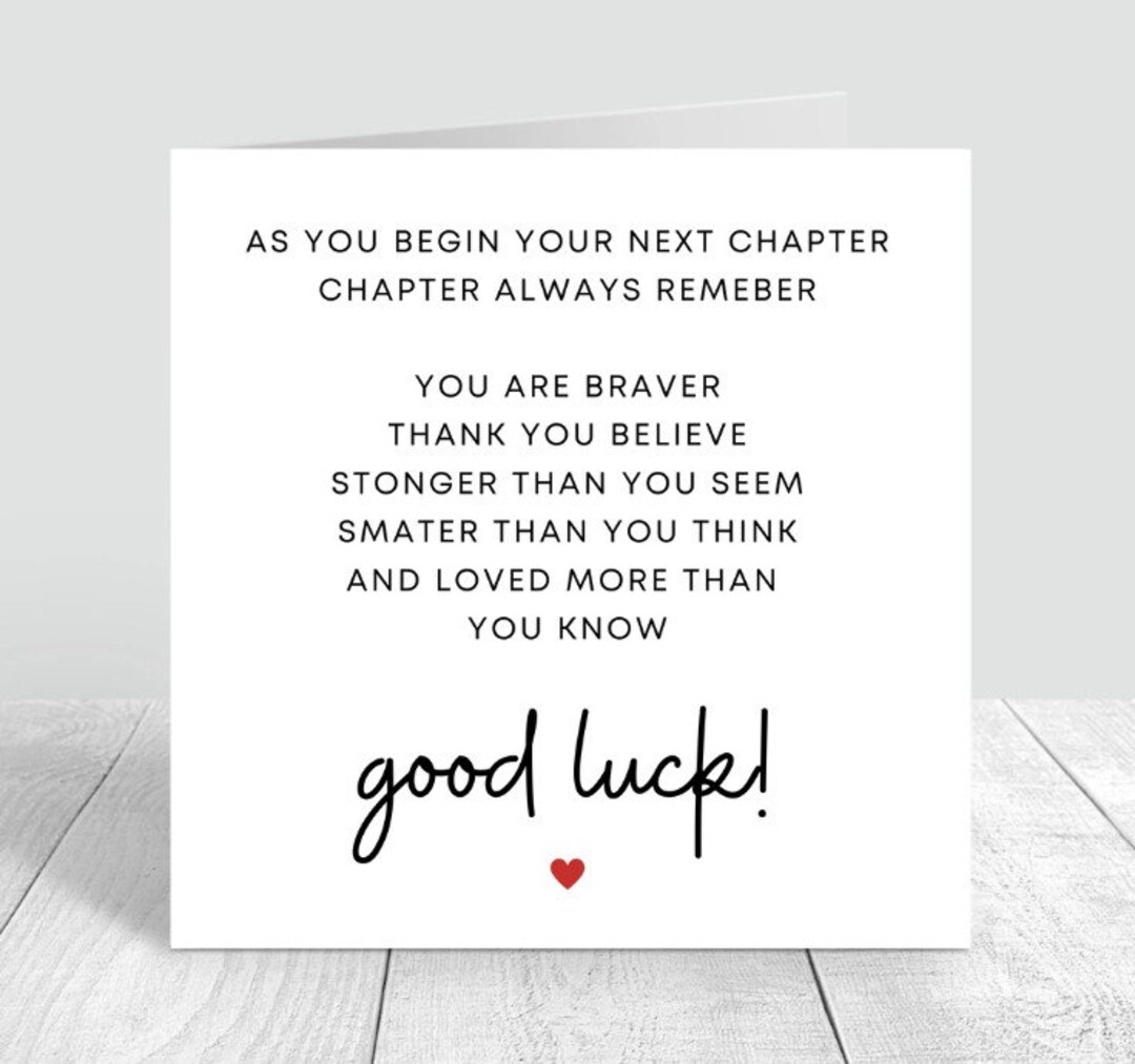 Congratulations New Job Card New Chapter Card for Colleague - Etsy