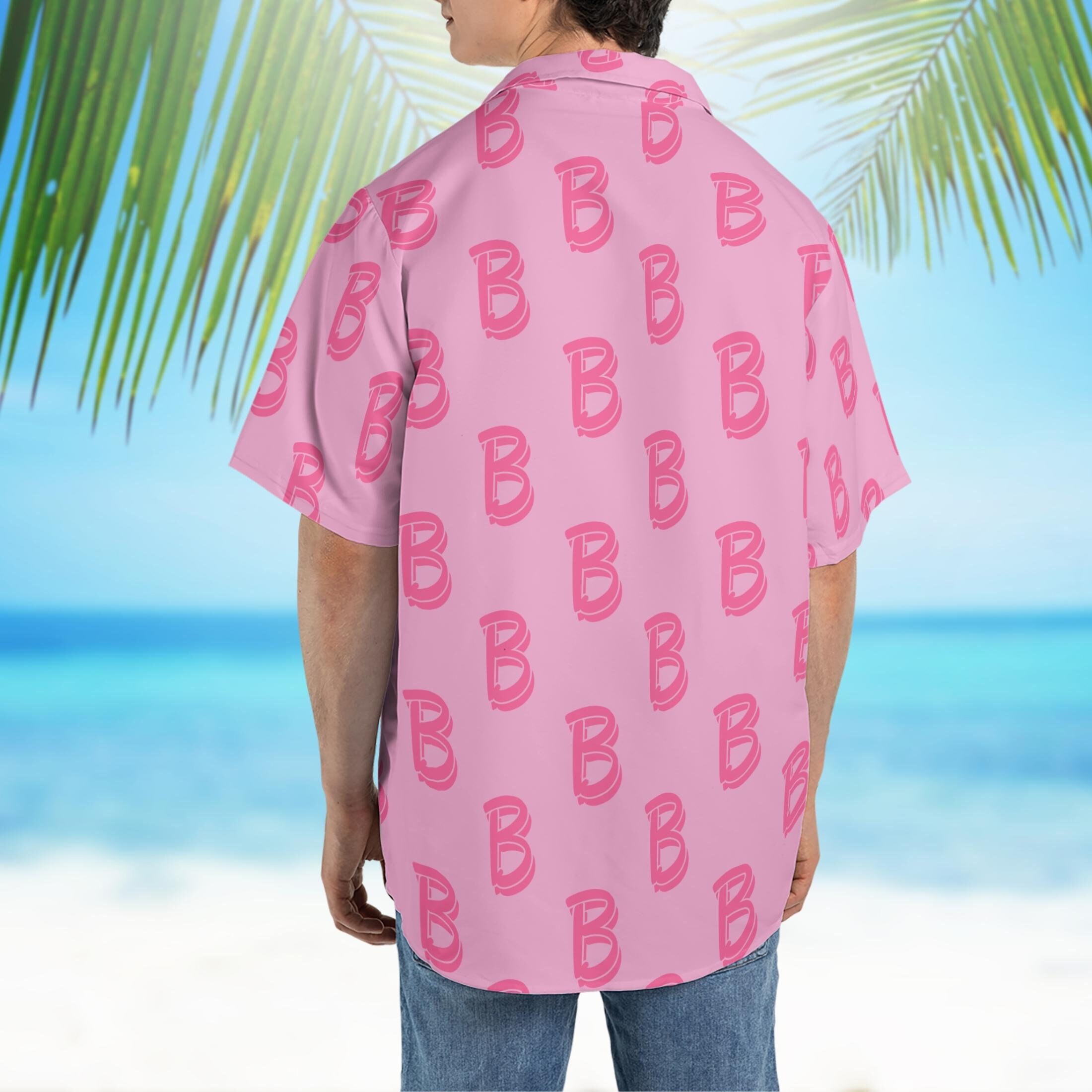 Ken Pink B Letter Pattern Shirt,Ken Pink Costume Shirt And Shorts,Ken ...