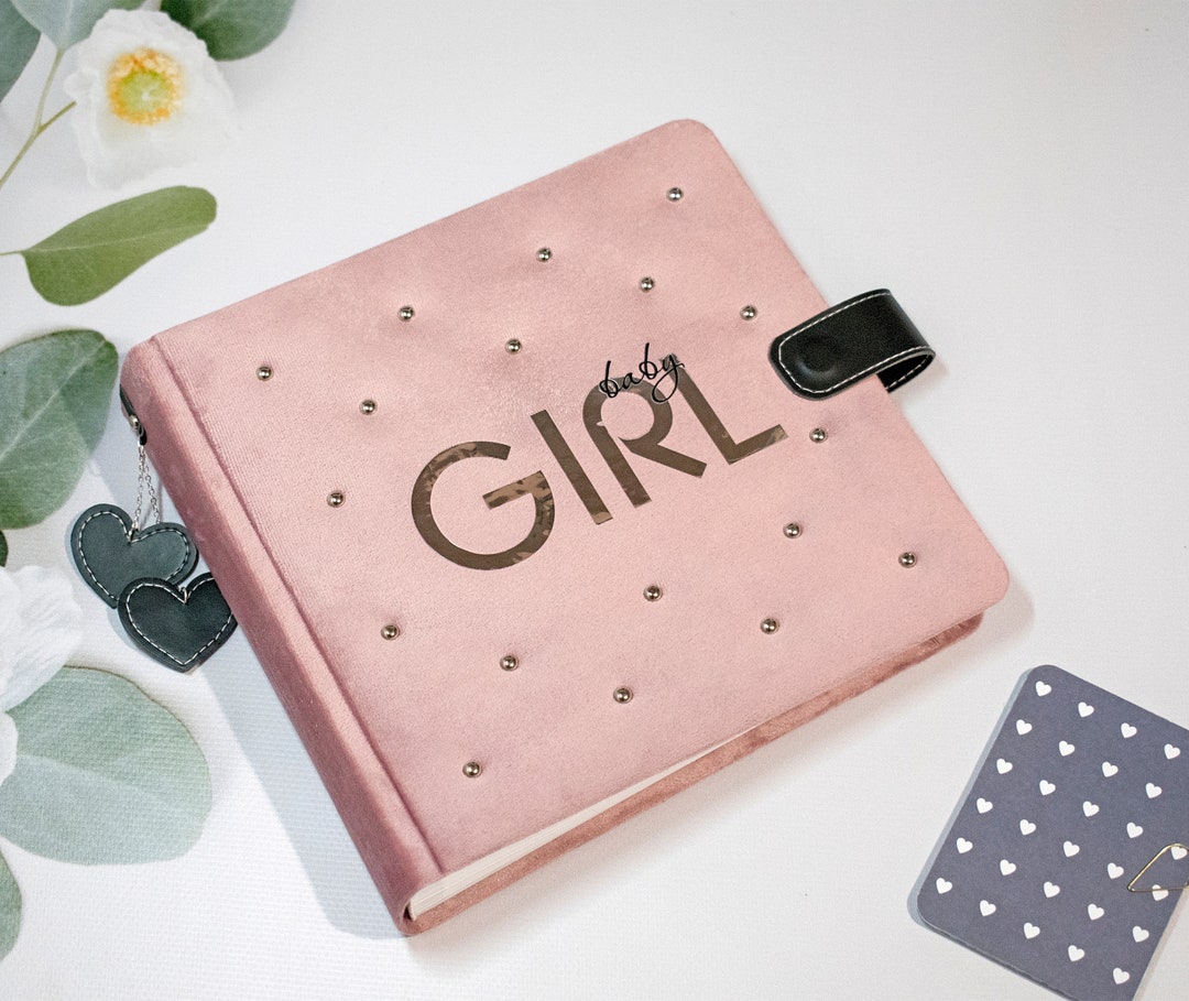 Personalized Baby Memory Book. Handmade Photo Album. Baby Girl ...