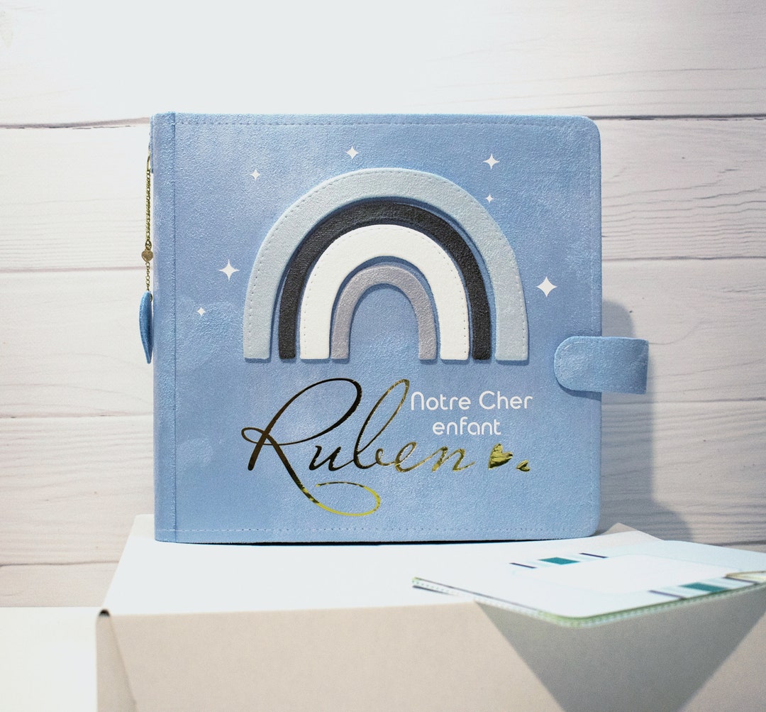 Personalized Baby Memory Book. Handmade First Baby Photo Album. Baby ...