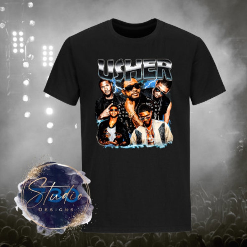 Usher Tour Tshirt. Usher 2024 Tour. Usher Tour 2024. Usher Merchandise ...