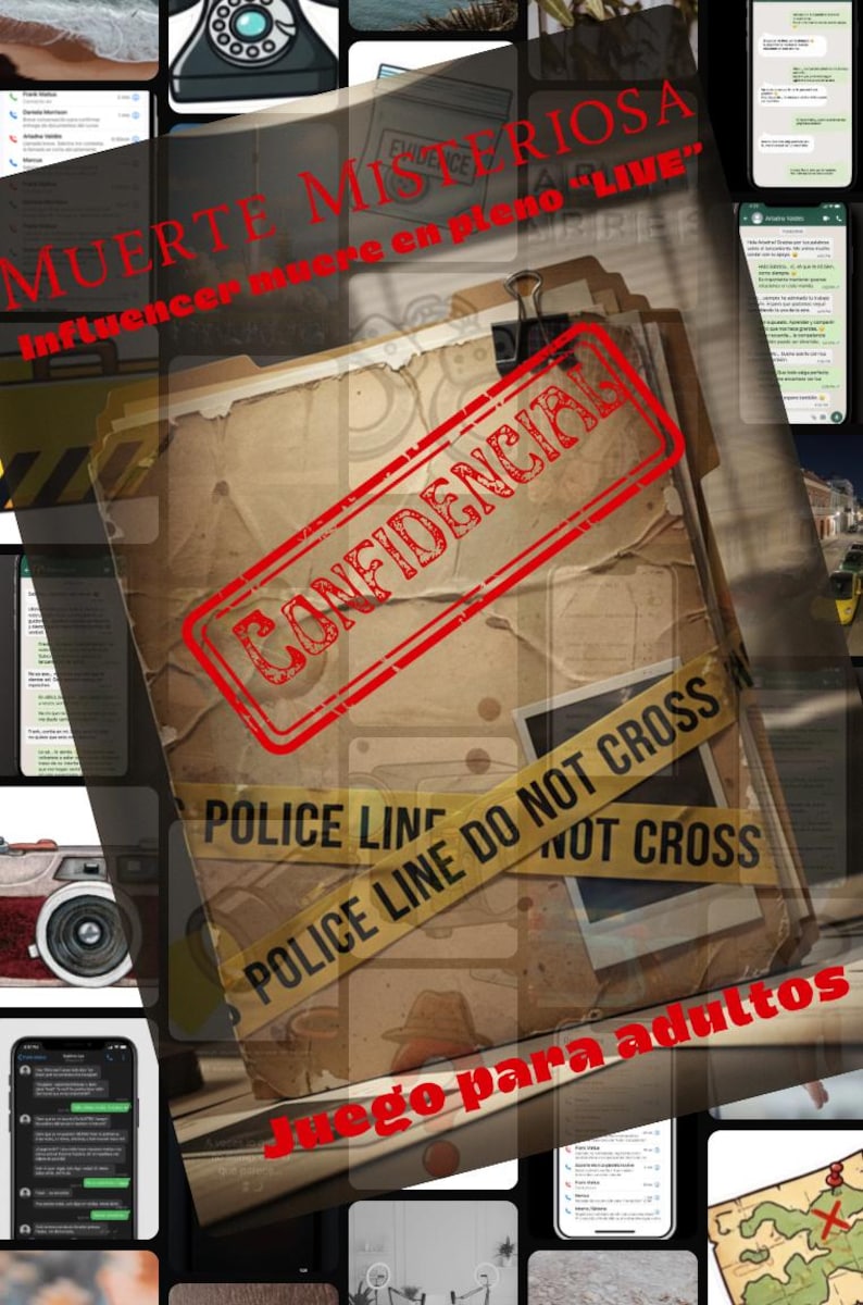 Murder Mystery Game–Español Juego de Misterio Imprimible, Escape Room ...