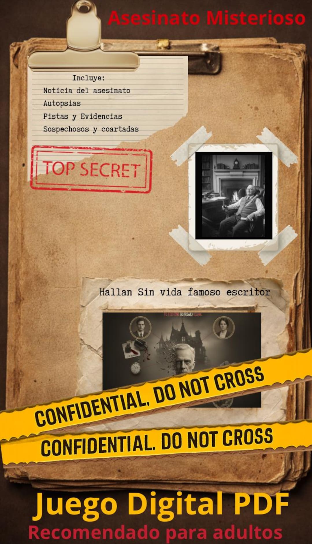 Murder Mystery Game| Español Caso 2 |juego De Detectives Para Teléfono ...