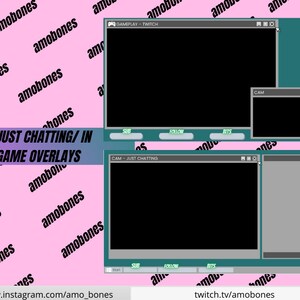 Windows Stream Overlay/pack - Webcam Overlay - Chat Box - Stream Scene ...
