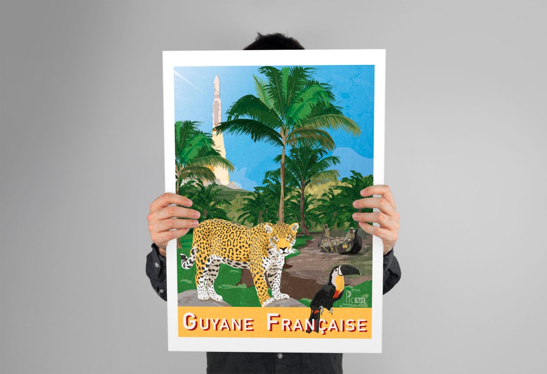 Poster of French Guiana Overseas Destination - Etsy