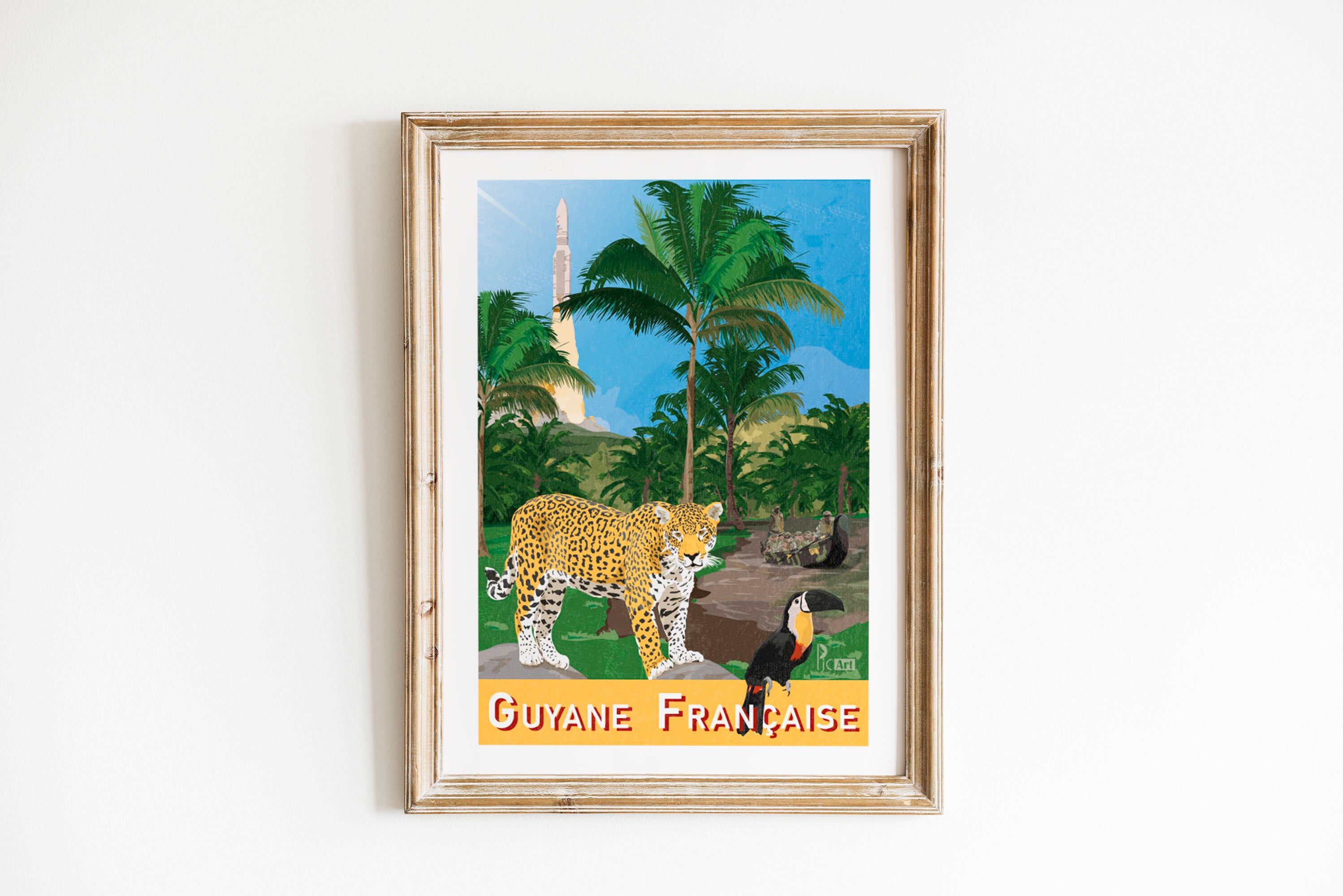 Poster of French Guiana Overseas Destination - Etsy
