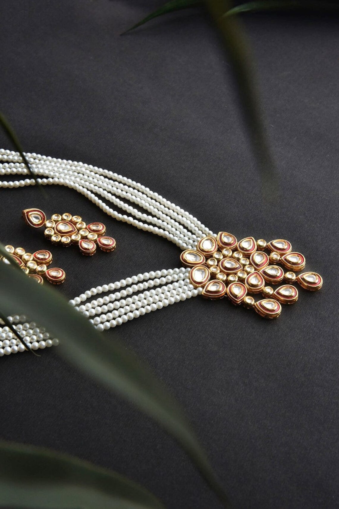 Kundan Beaded Choker Set for Women and Girls/ Kundan Choker Set ...