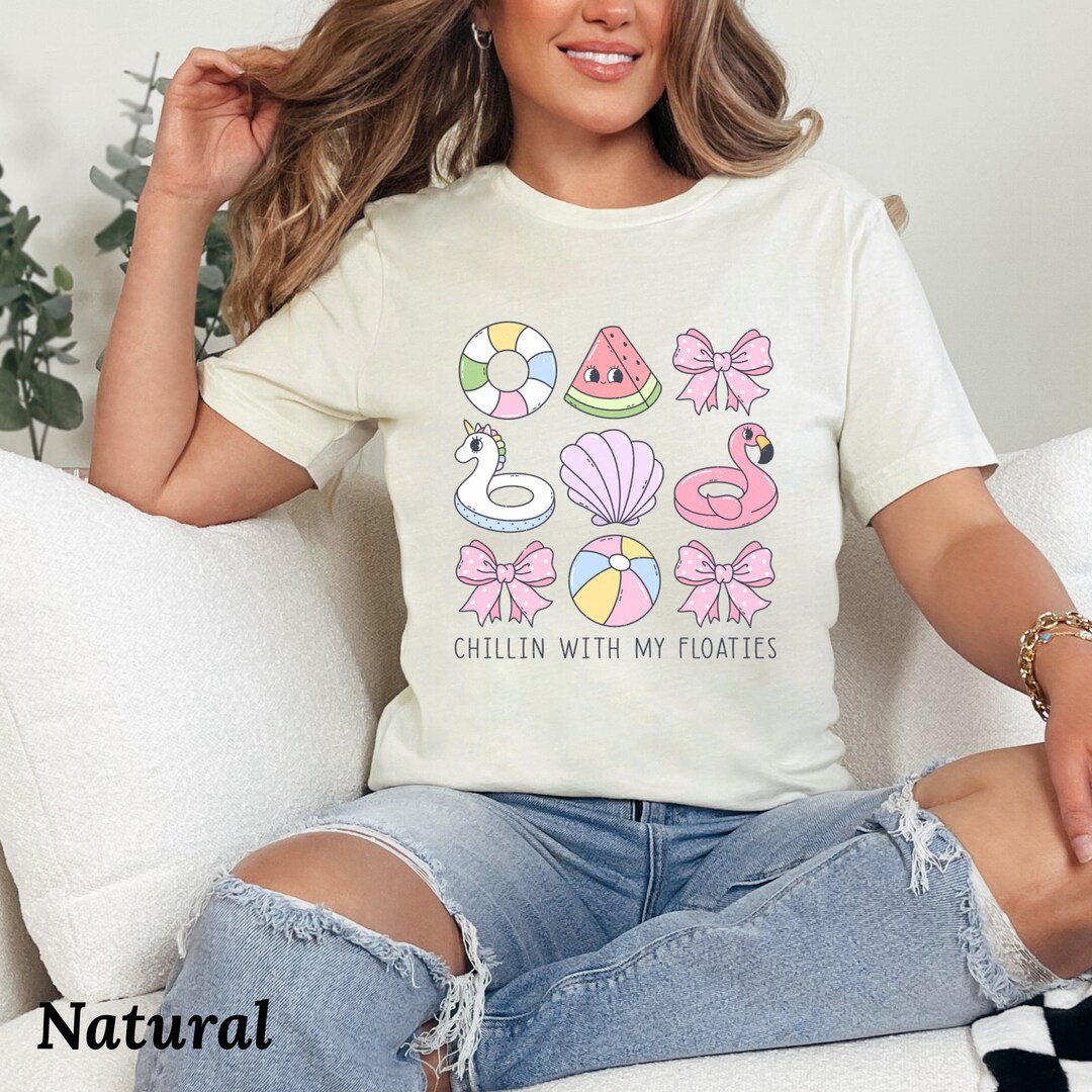 Summer Pool Floats Shirt, Girls Pool Party Shirts, Coquette Summer ...