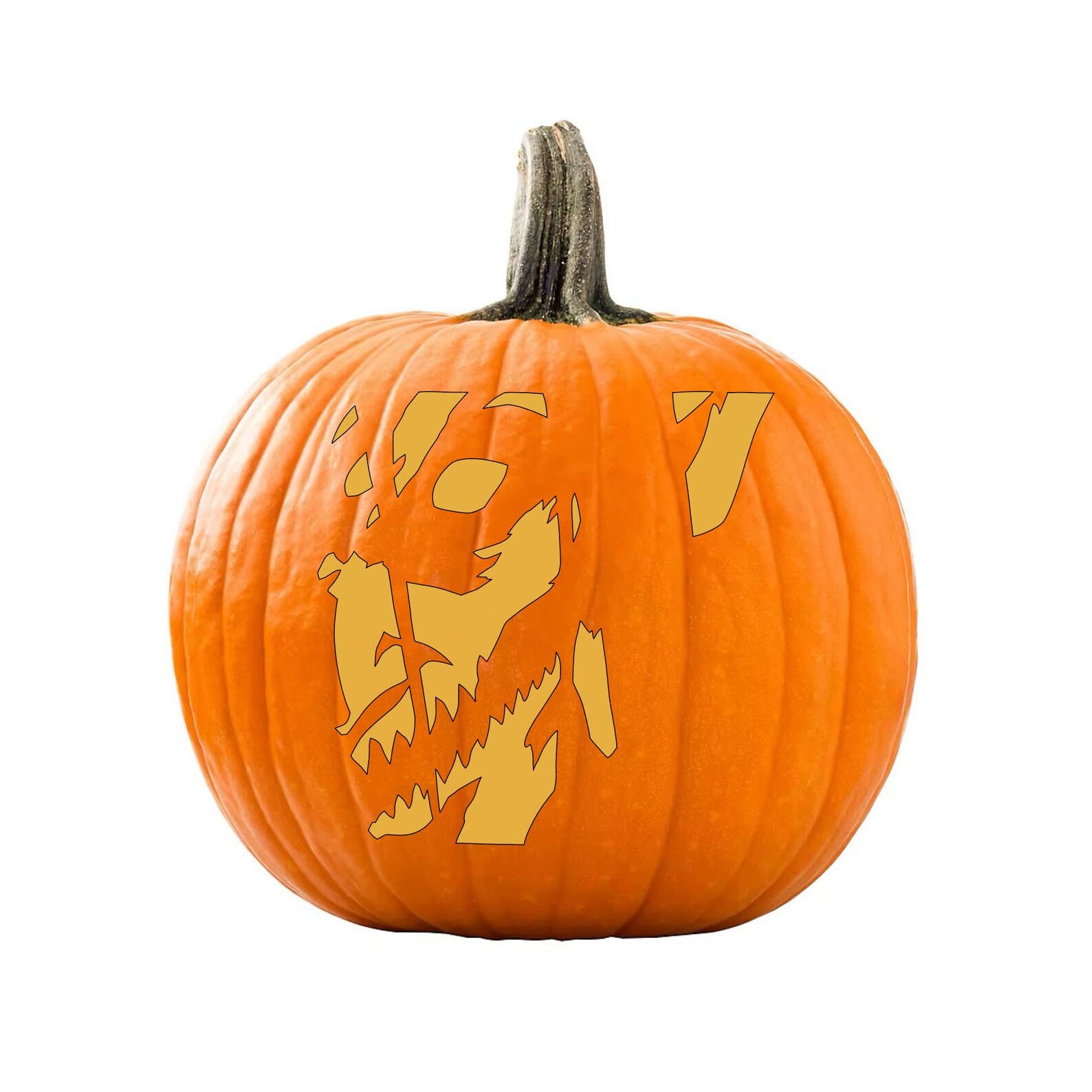Pumpkin Stencils of Titan Form Eren - Etsy