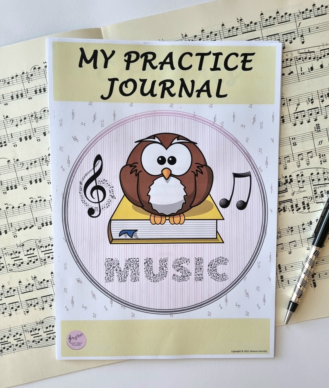 My Music Practice Journal - Etsy