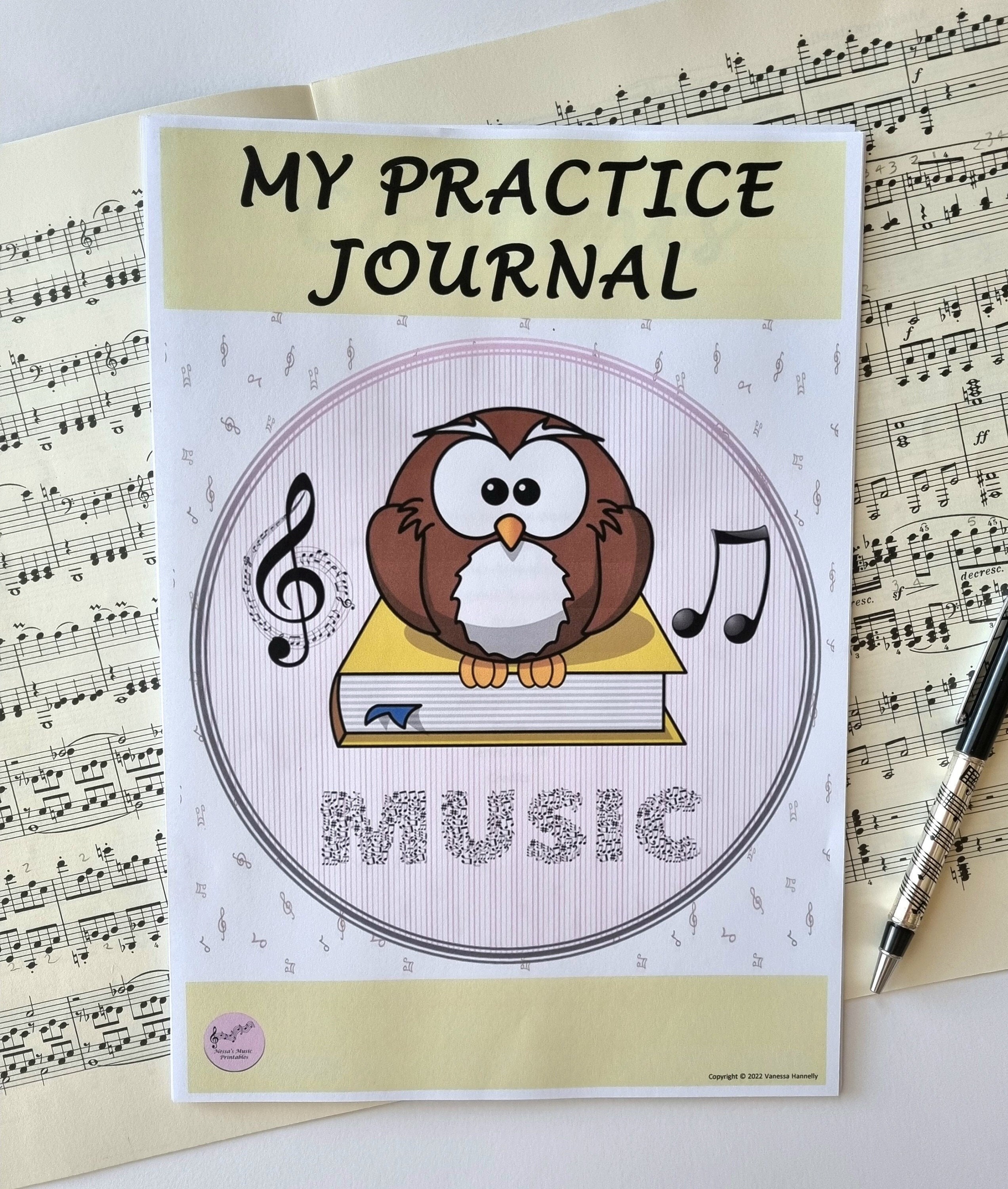 My Music Practice Journal - Etsy