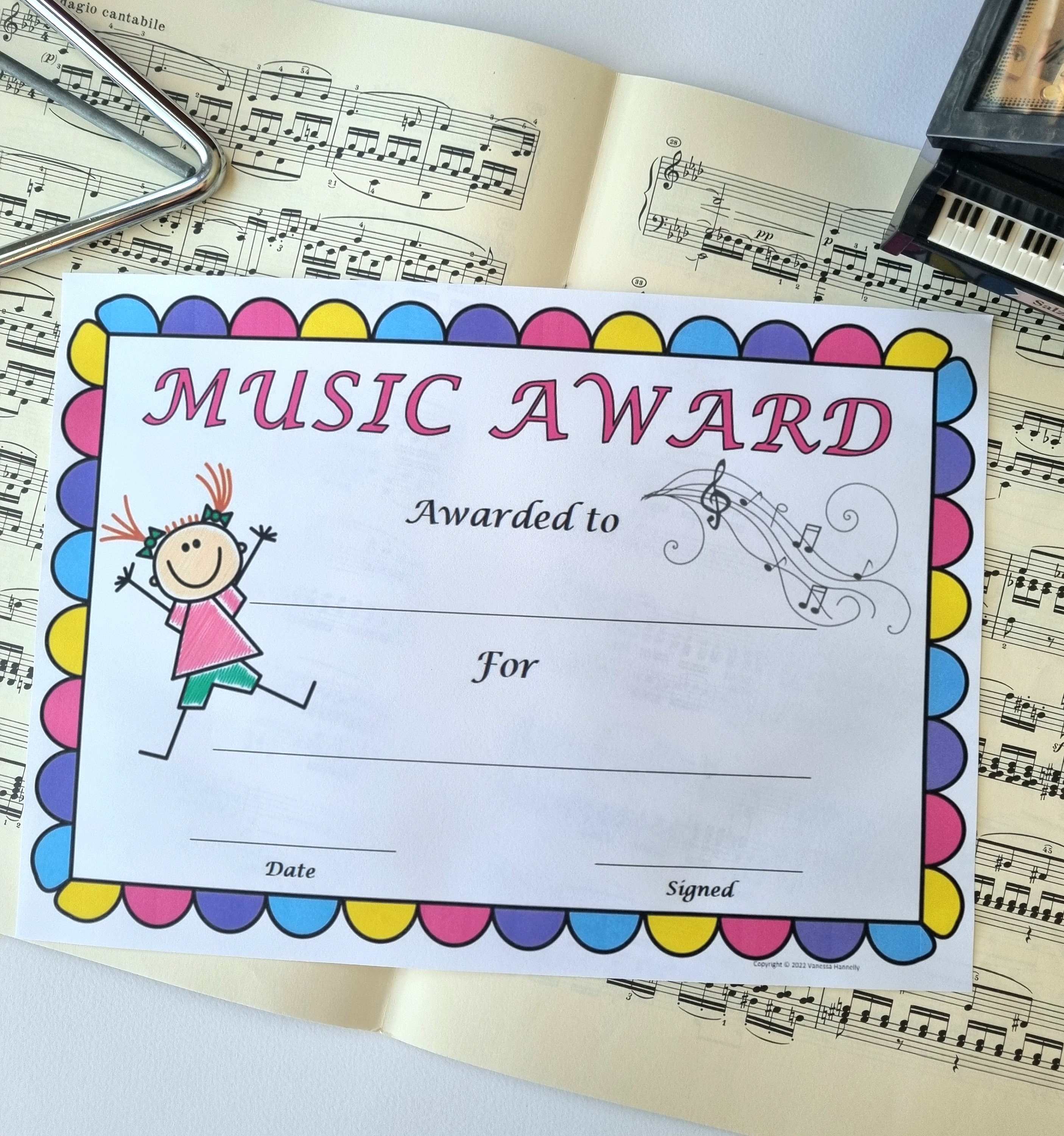 Music End of Year Certificates - Etsy
