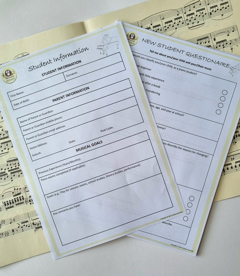 Music Teachers Studio Pack - Etsy