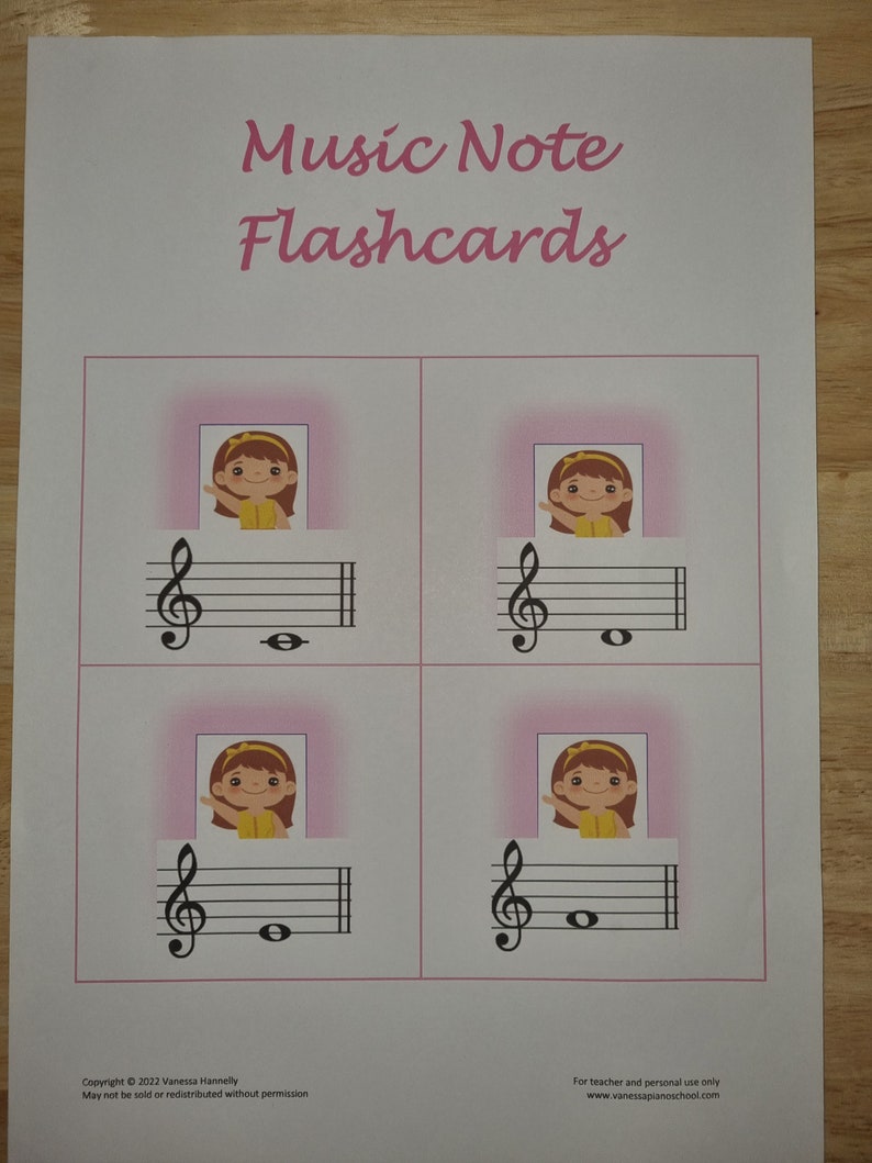 Music Flash Cards - Etsy