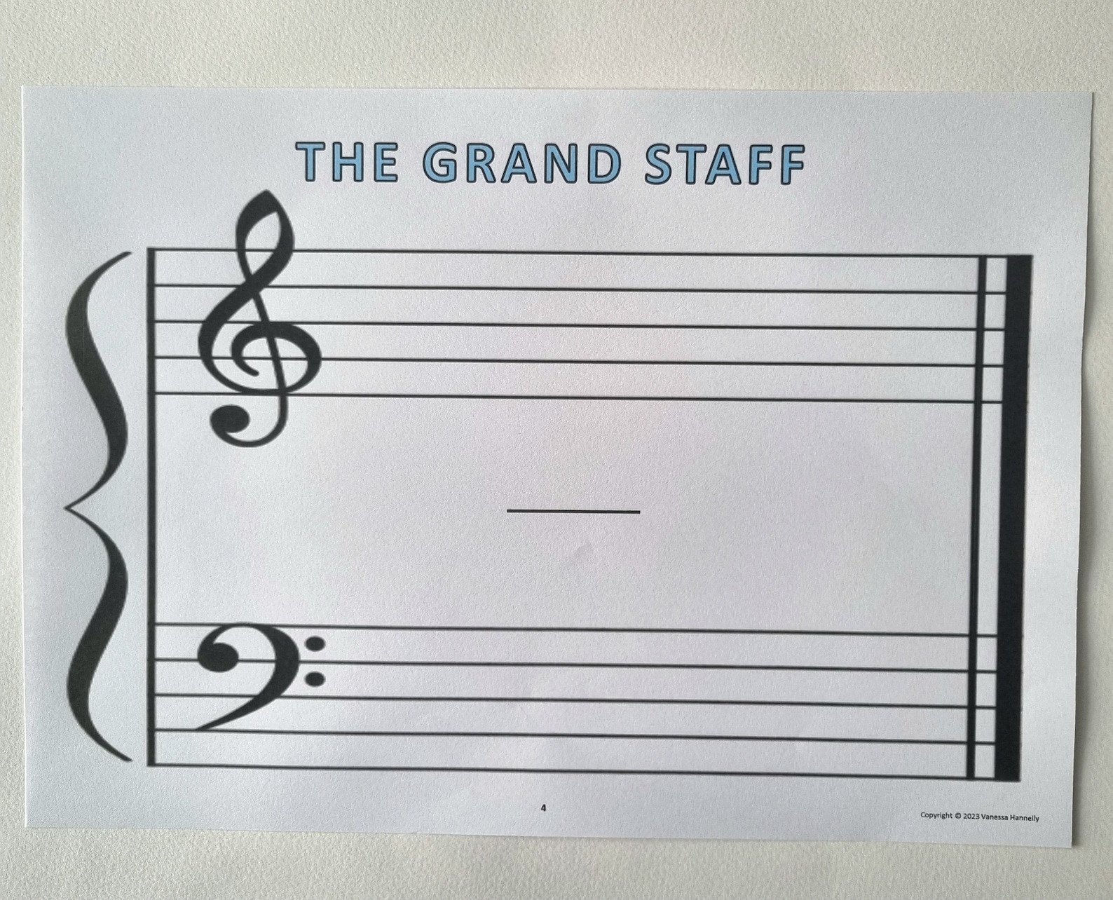 The Grand Staff Teaching Aids - Etsy