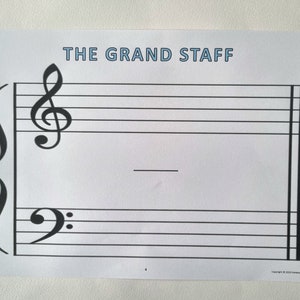 The Grand Staff Teaching Aids - Etsy