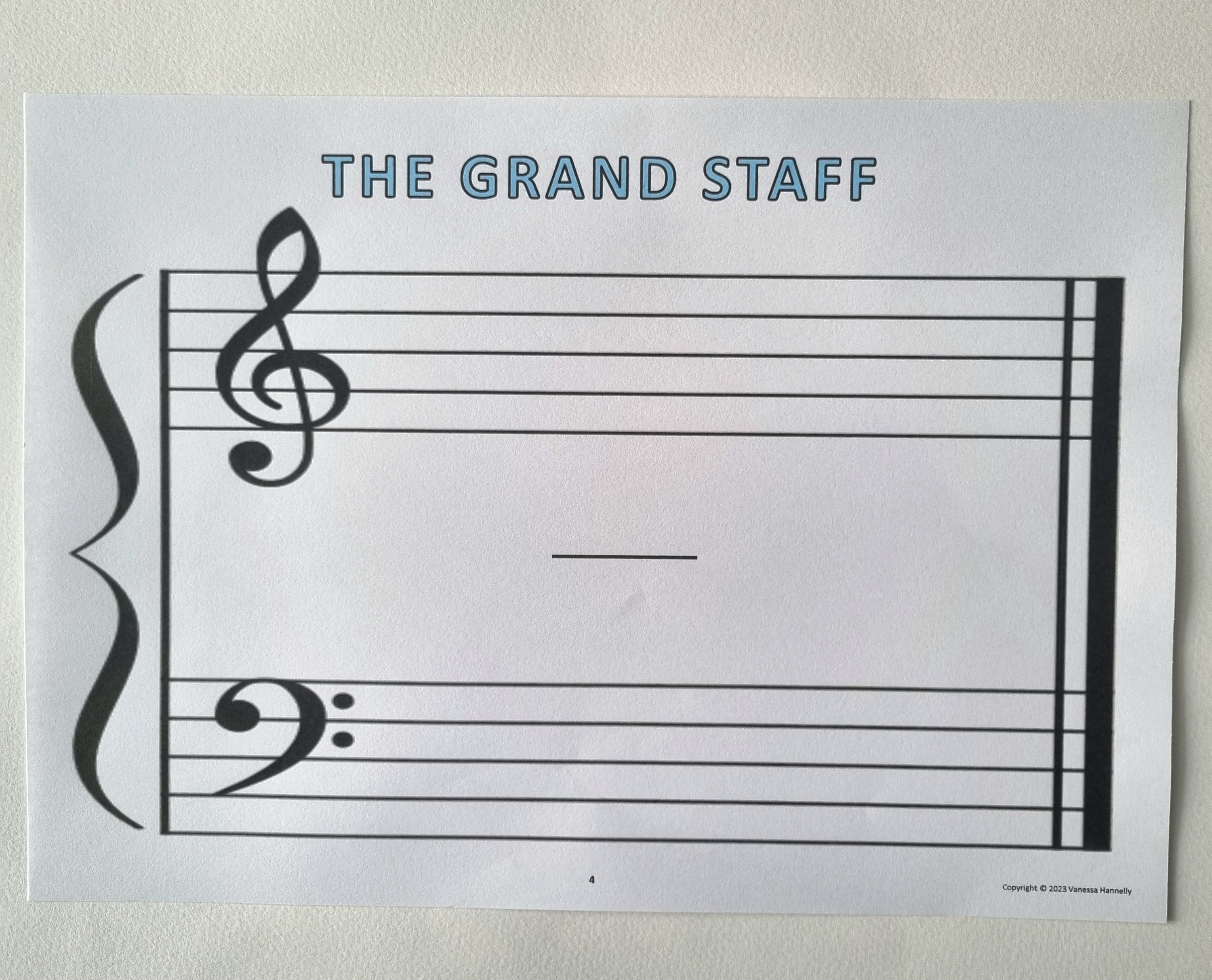 The Grand Staff Teaching Aids - Etsy