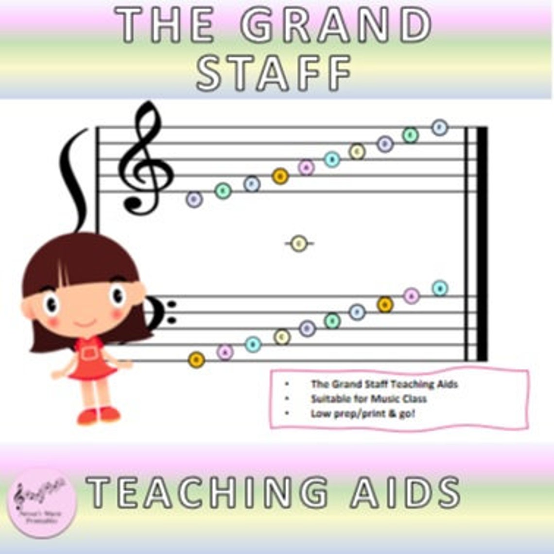 The Grand Staff Teaching Aids - Etsy