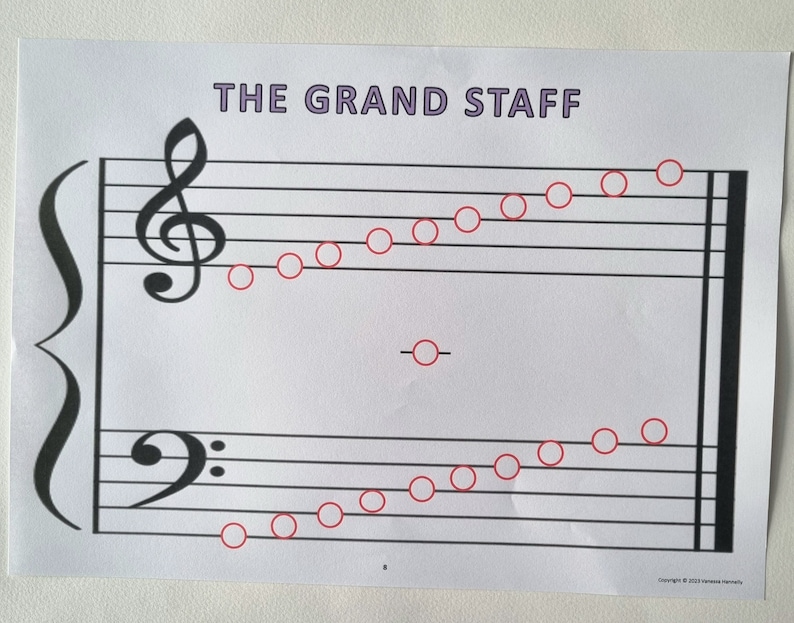 The Grand Staff Teaching Aids - Etsy