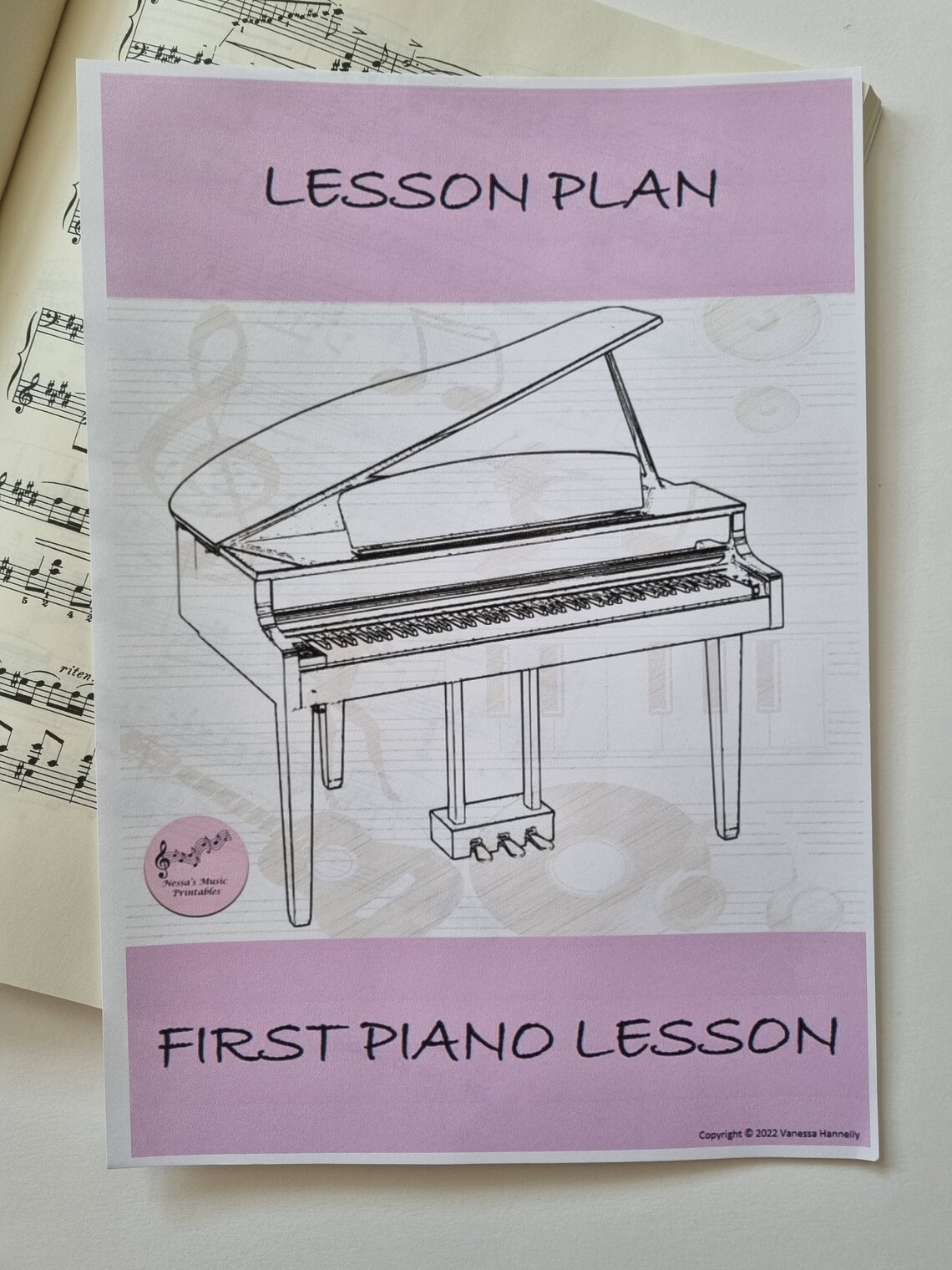 Lesson Plan for Beginner Piano Students First Lesson - Etsy Australia