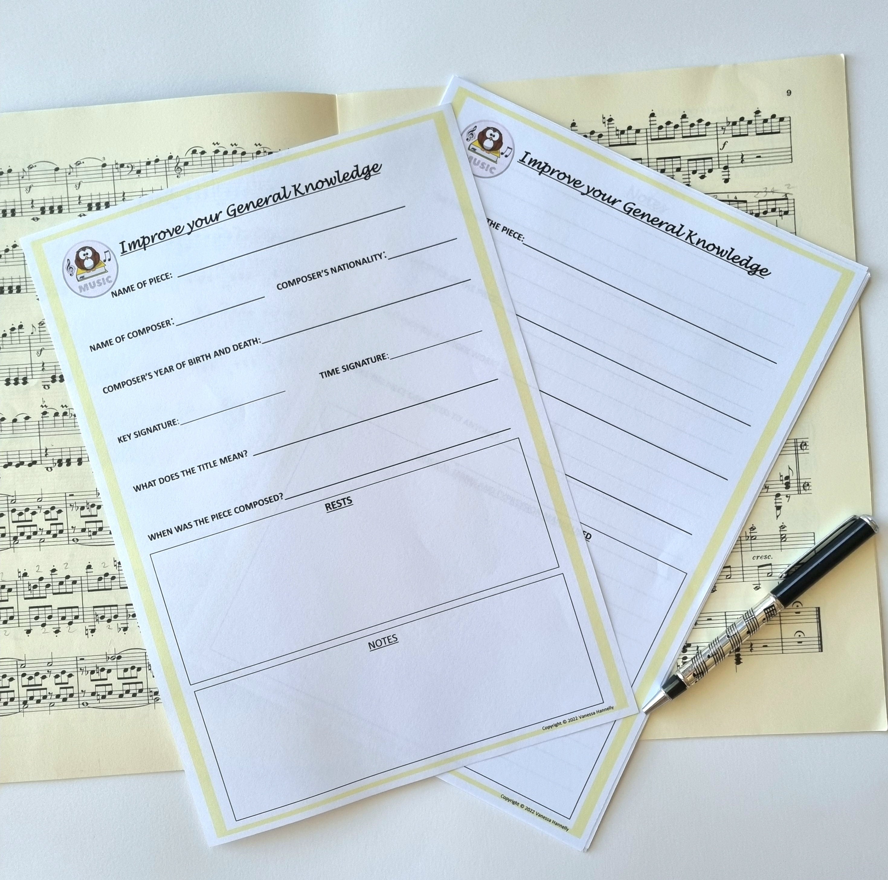 My Music Practice Journal - Etsy