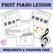 Lesson Plan for Beginner Piano Students, First Lesson - Etsy Australia