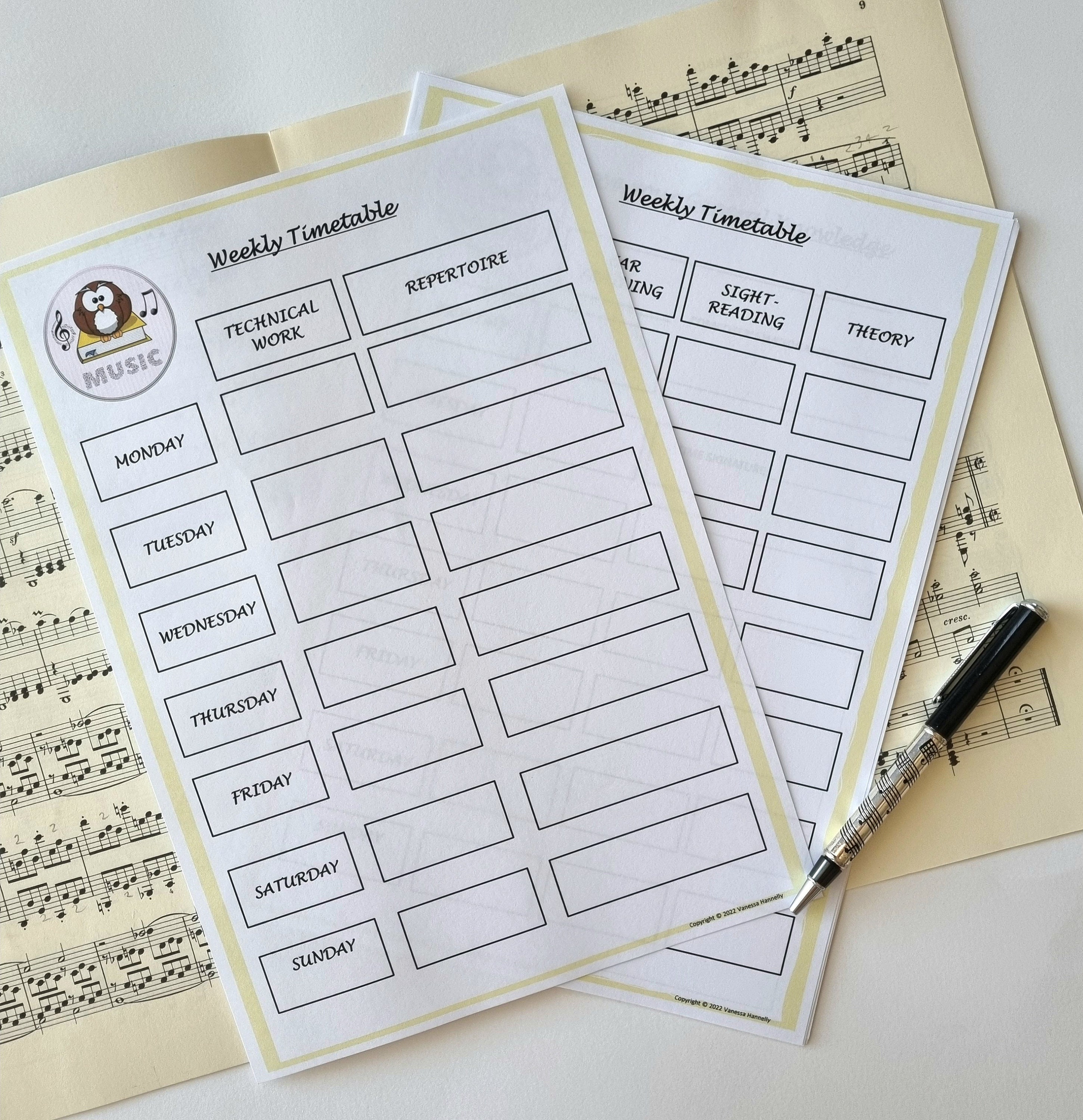 My Music Practice Journal - Etsy