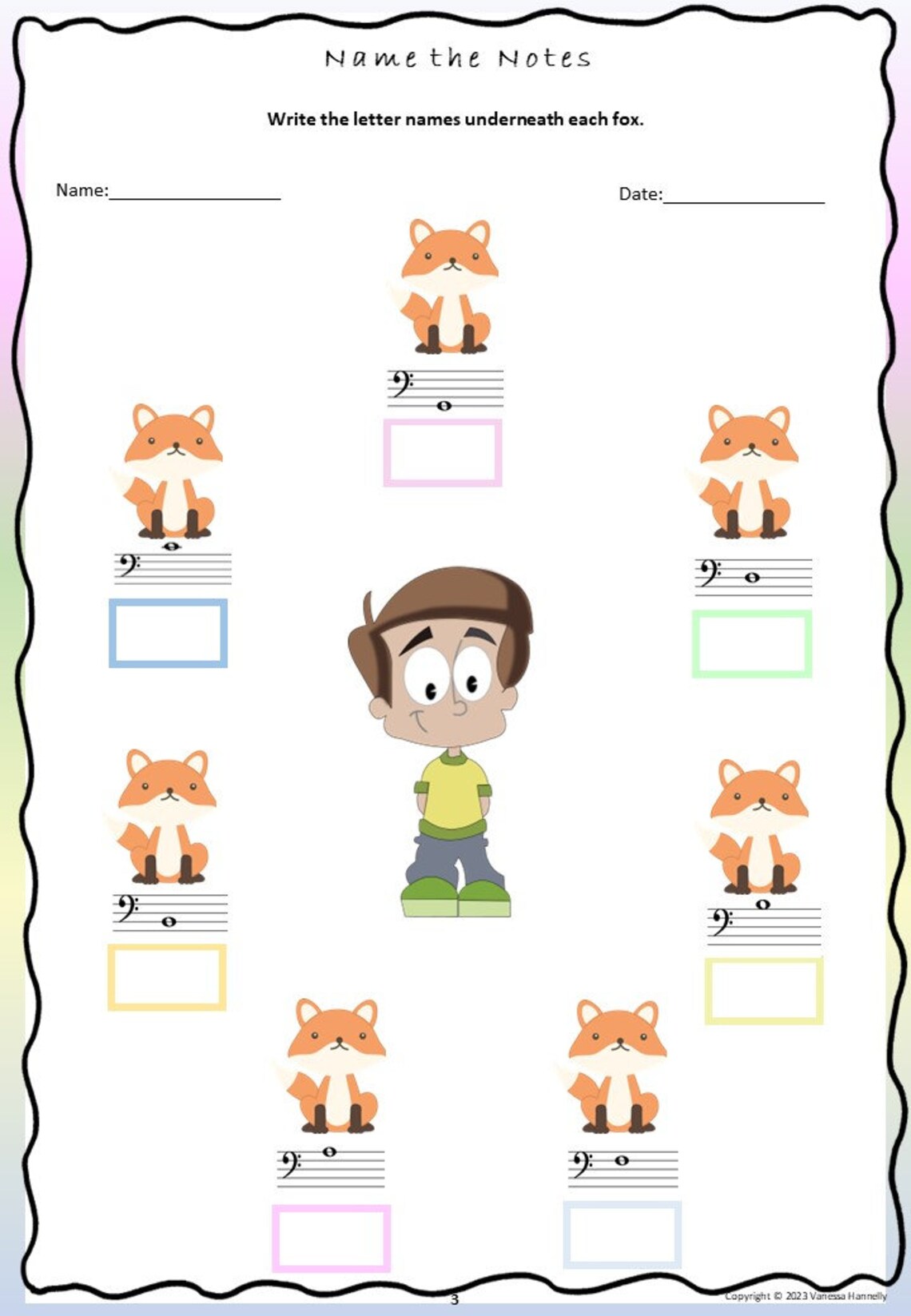 The Grand Staff Worksheets - Bass Clef - Etsy