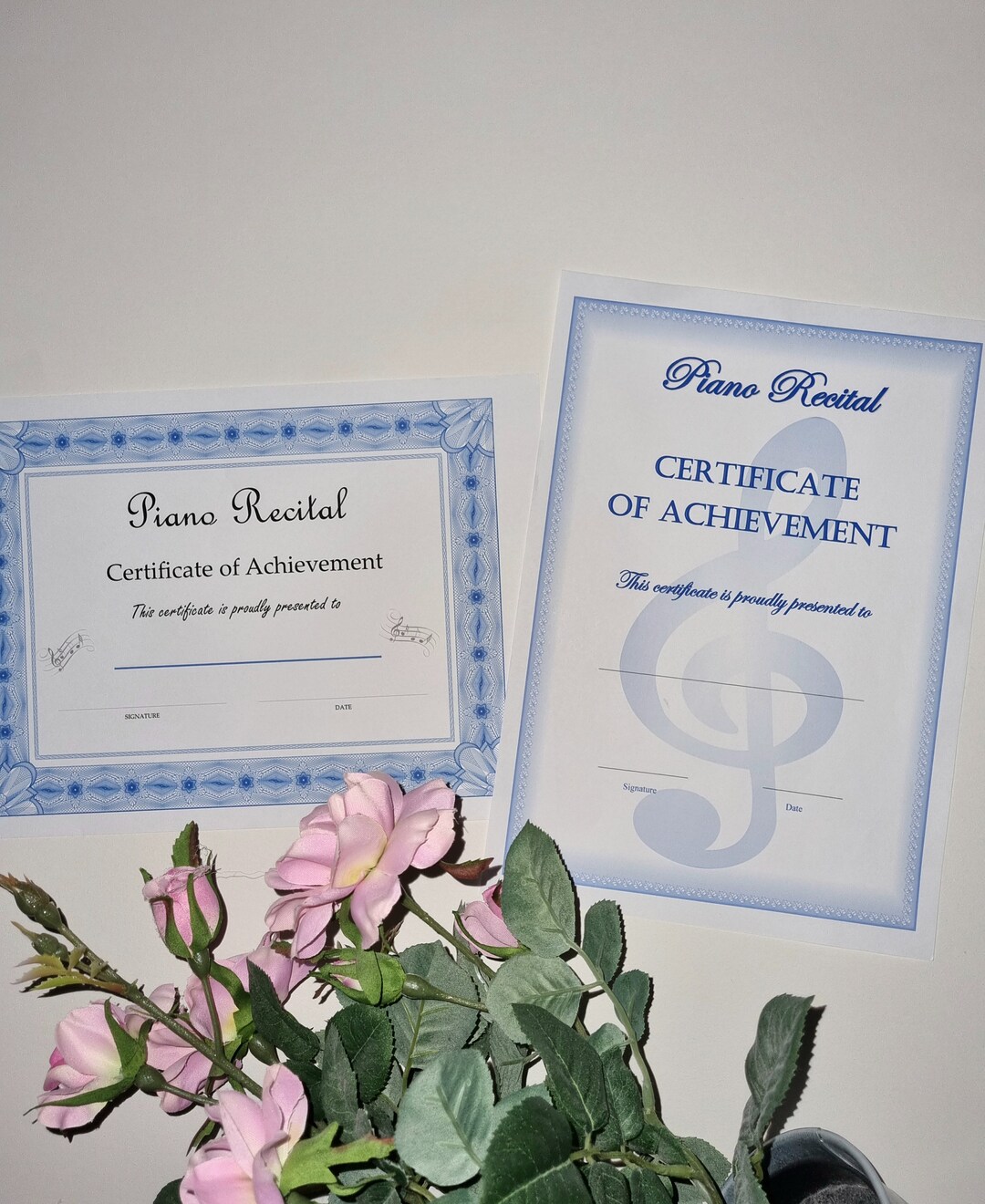 Printable Piano Recital Certificate - Etsy